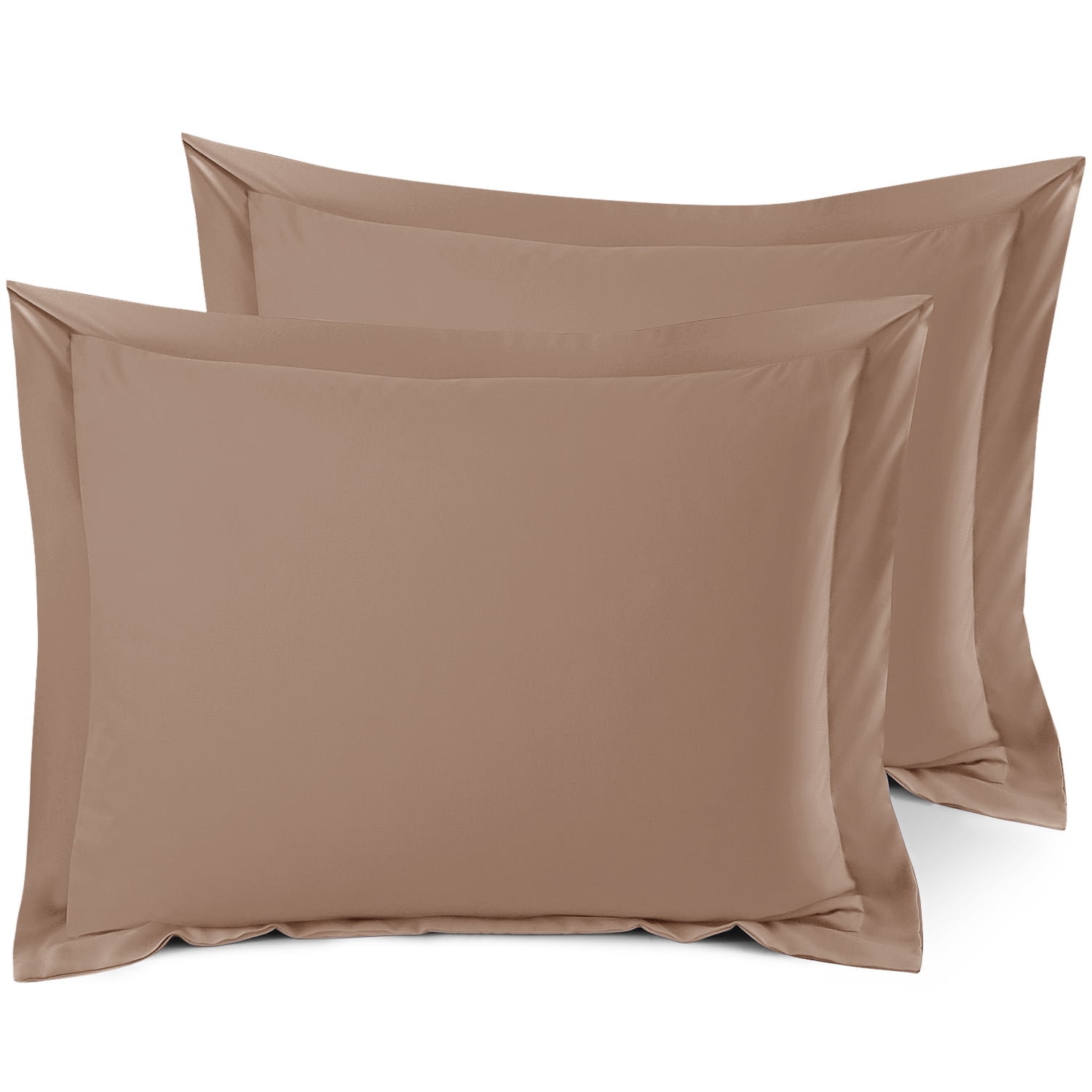 Nestl Pillow Sham Set of 2, Premium 1800 Series Double Brushed Bed ...