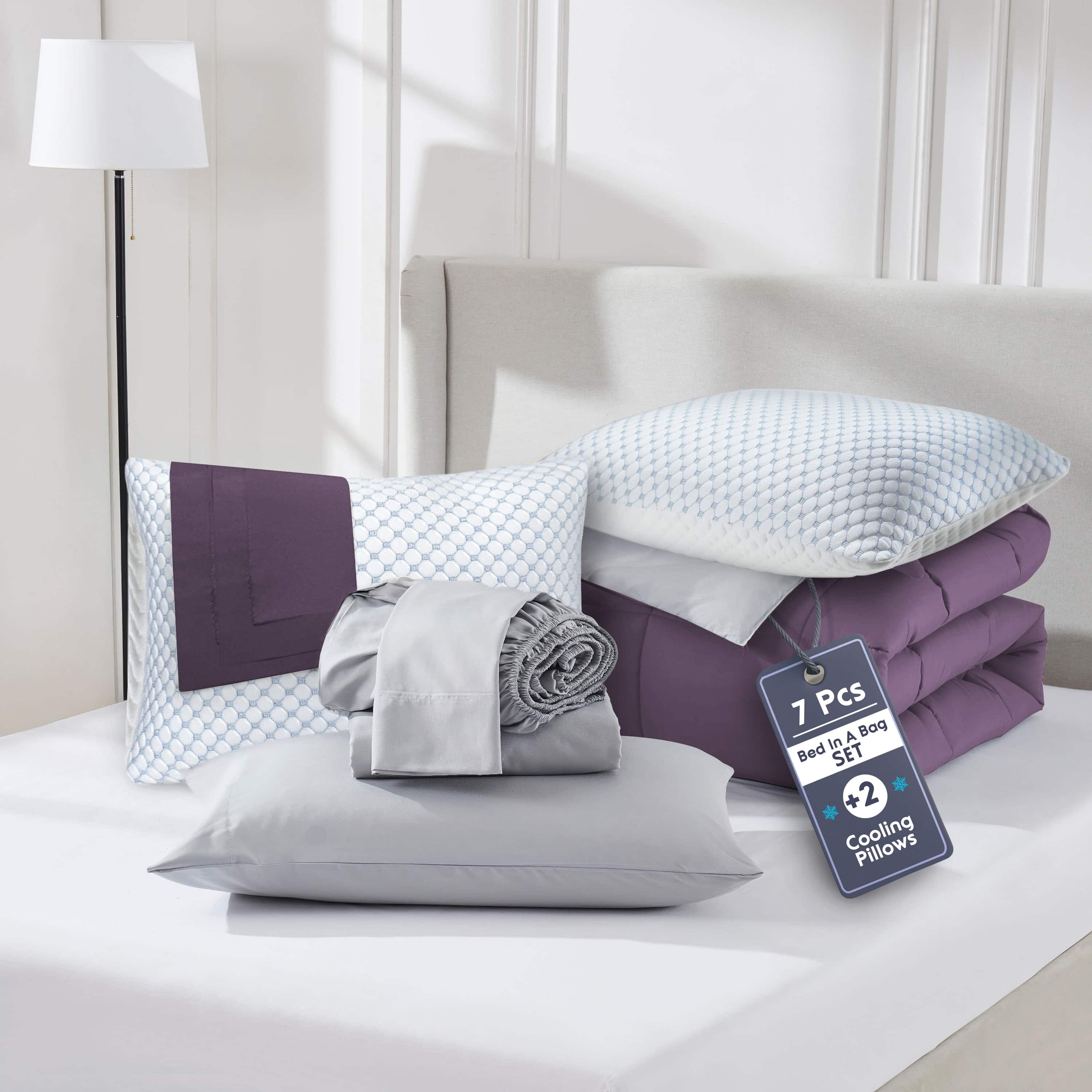 Nestl Queen Size Comforter Set 9 Piece Reversible Comforter Set Queen ...