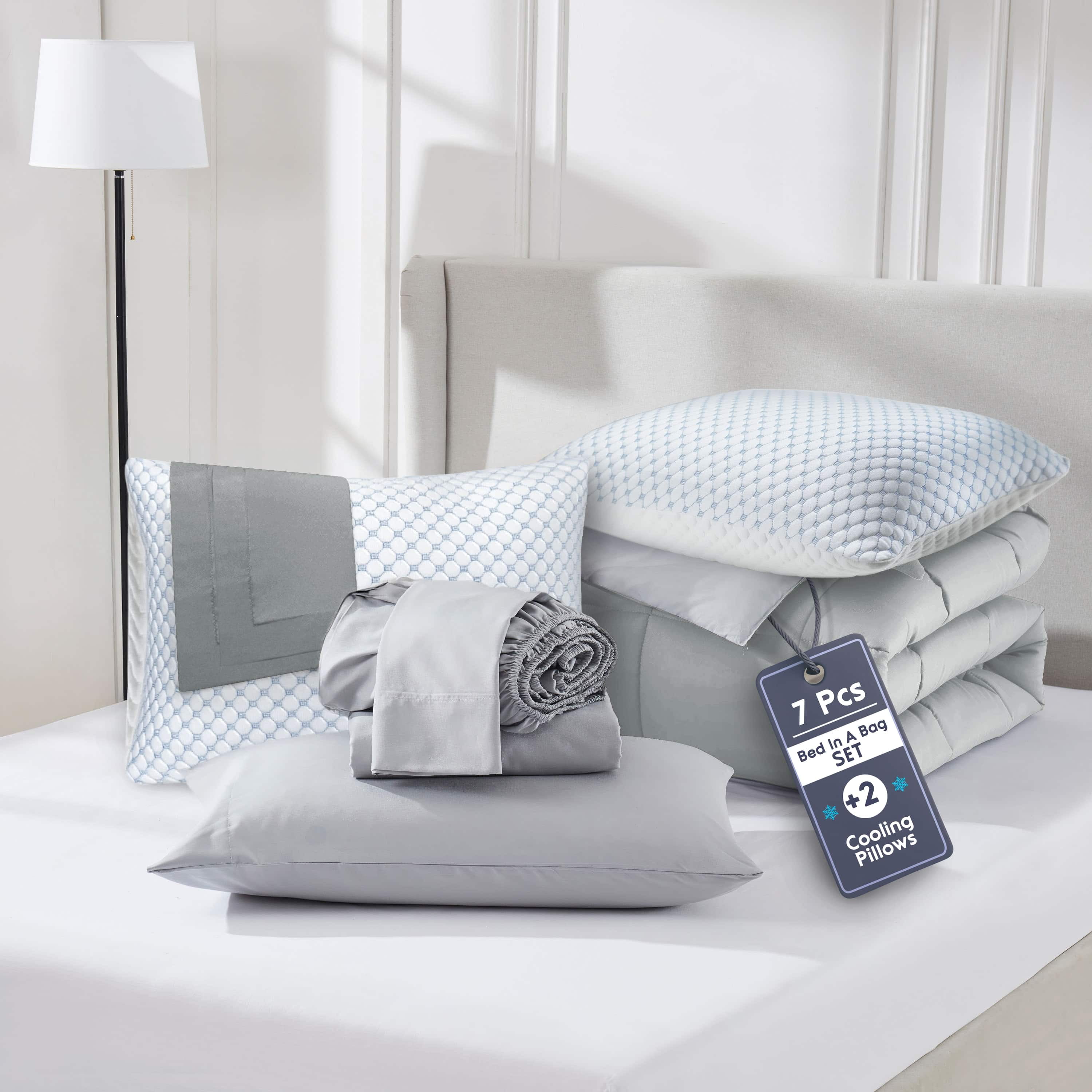 Nestl Queen Size Comforter Set 9 Piece Reversible Comforter Set Queen ...