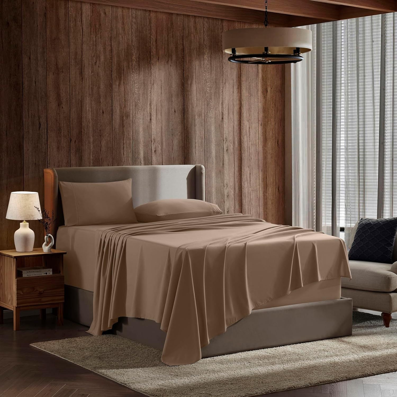 Nestl RV Short Queen Sheet Set - 4 Piece Bed Sheets for RV Short Queen ...