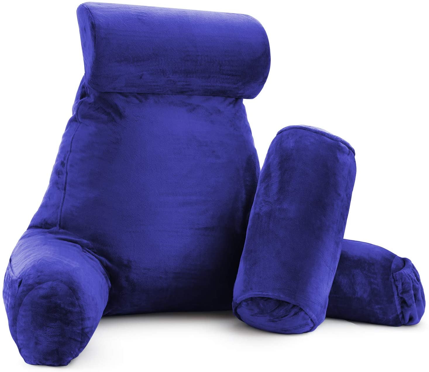 Nestl Reading Pillow, Extra Large Bed Rest Pillow with Arms, Shredded ...