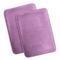 Nestl Set of 2 Absorbent Memory Foam Bath Mat Bathroom Rugs, Lavender ...