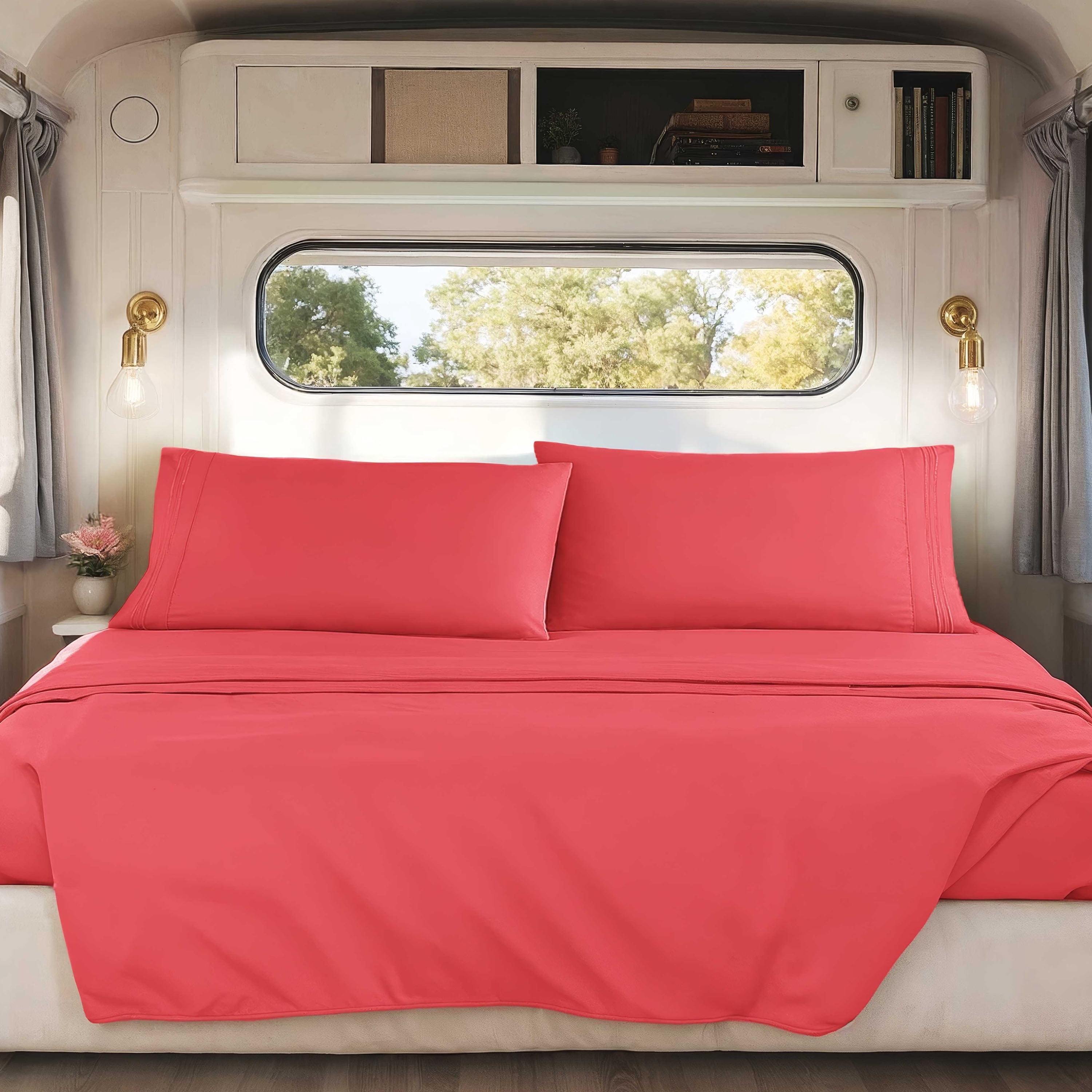 Nestl Sheets Set, 1800 Series Deep Pocket 4 Piece, Luxury Soft ...