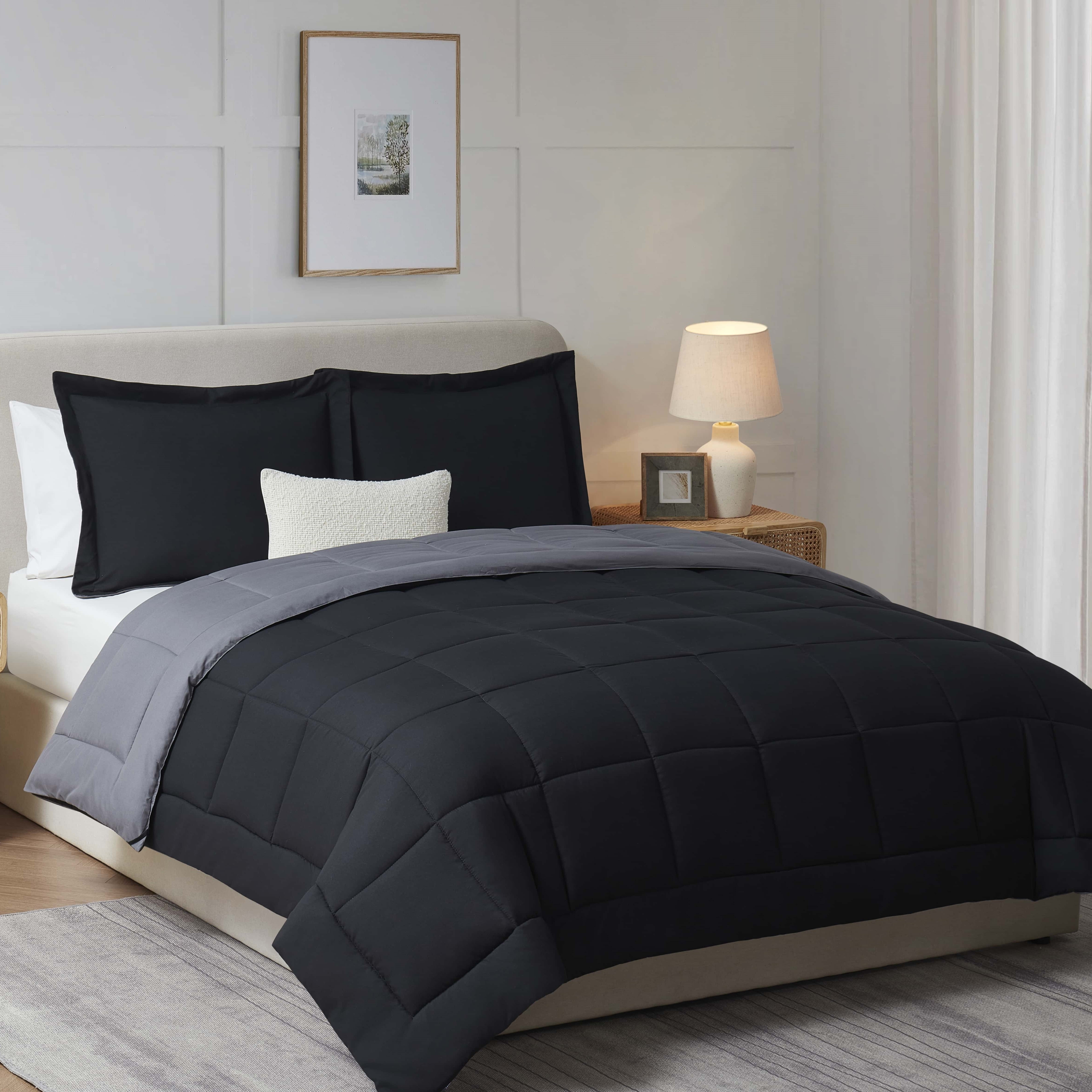 Nestl Twin XL Comforter Set, Bed in a Bag, 2 Pc Reversible Bedding ...