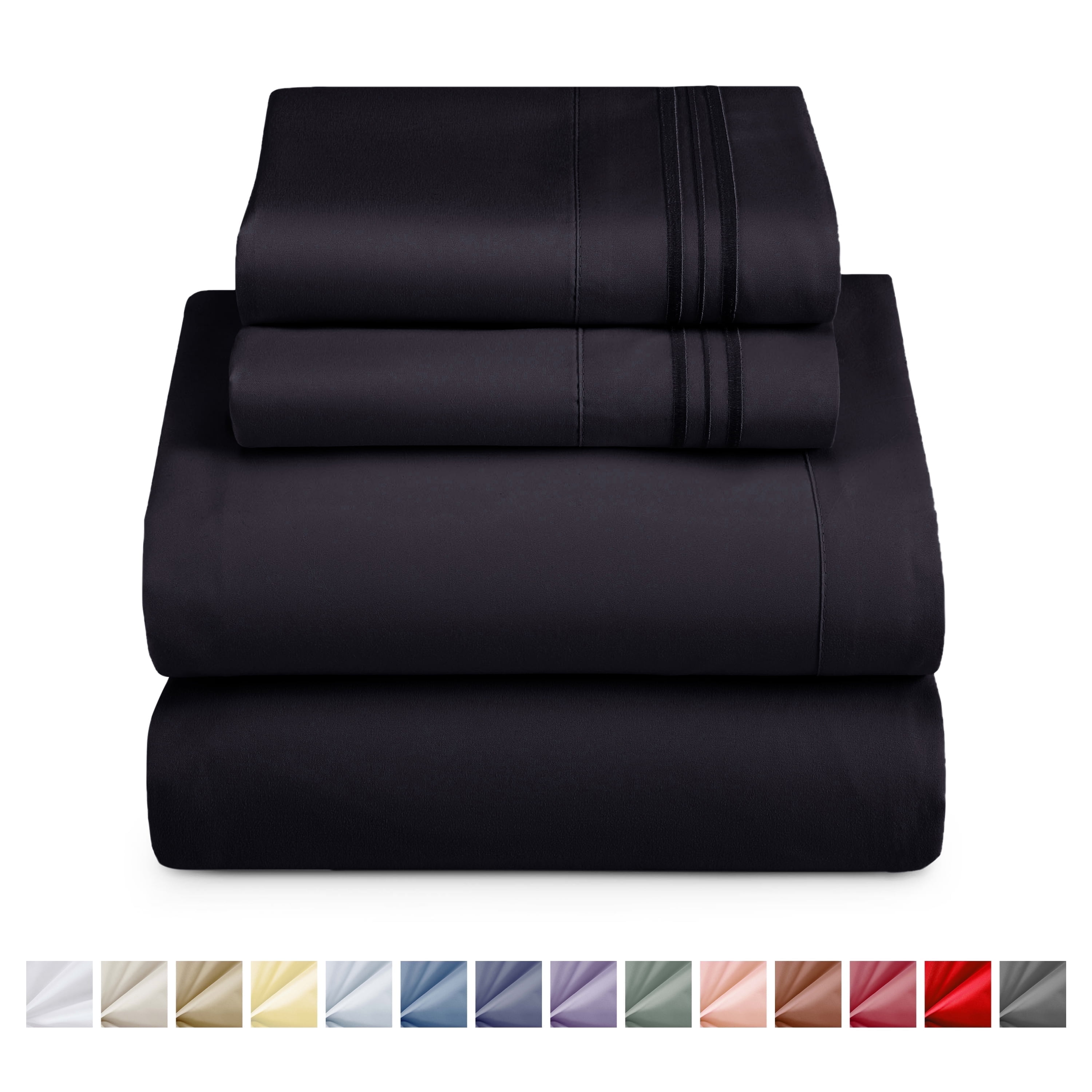 Nestl Microfiber Twin XL Sheets Set Luxury Soft Breathable Deep Pocket ...