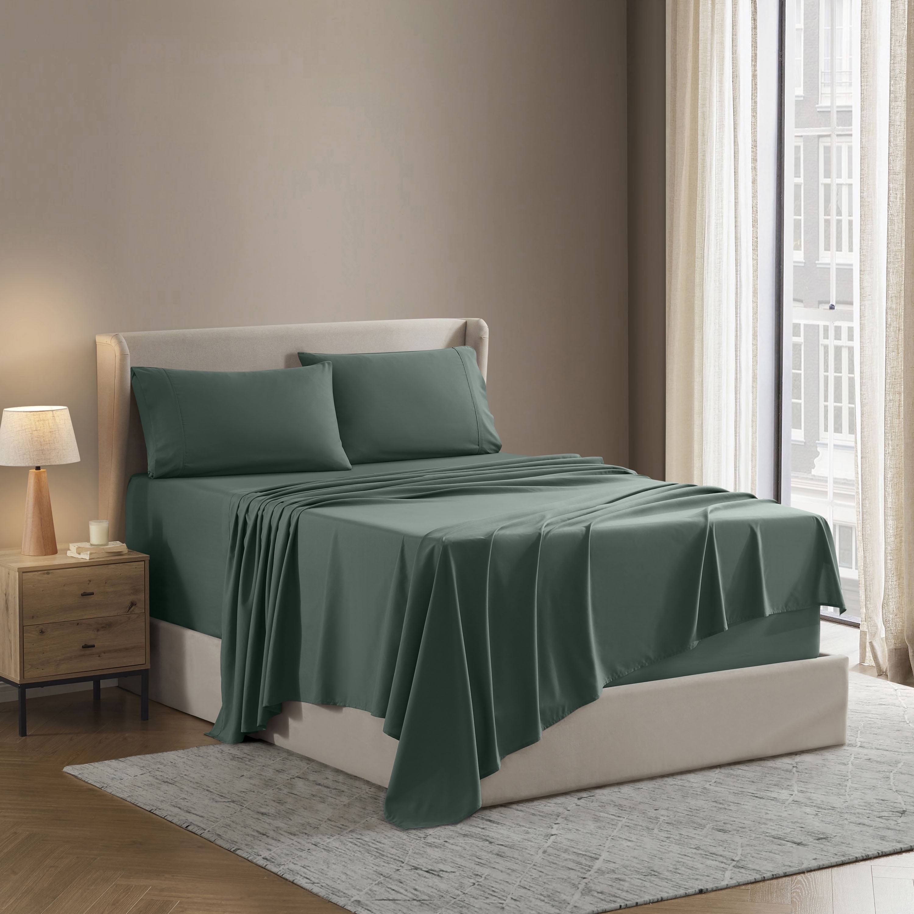 Nestl Twin XL Sheet Sets, 1800 Series Deep Pocket 3 Piece, Soft ...