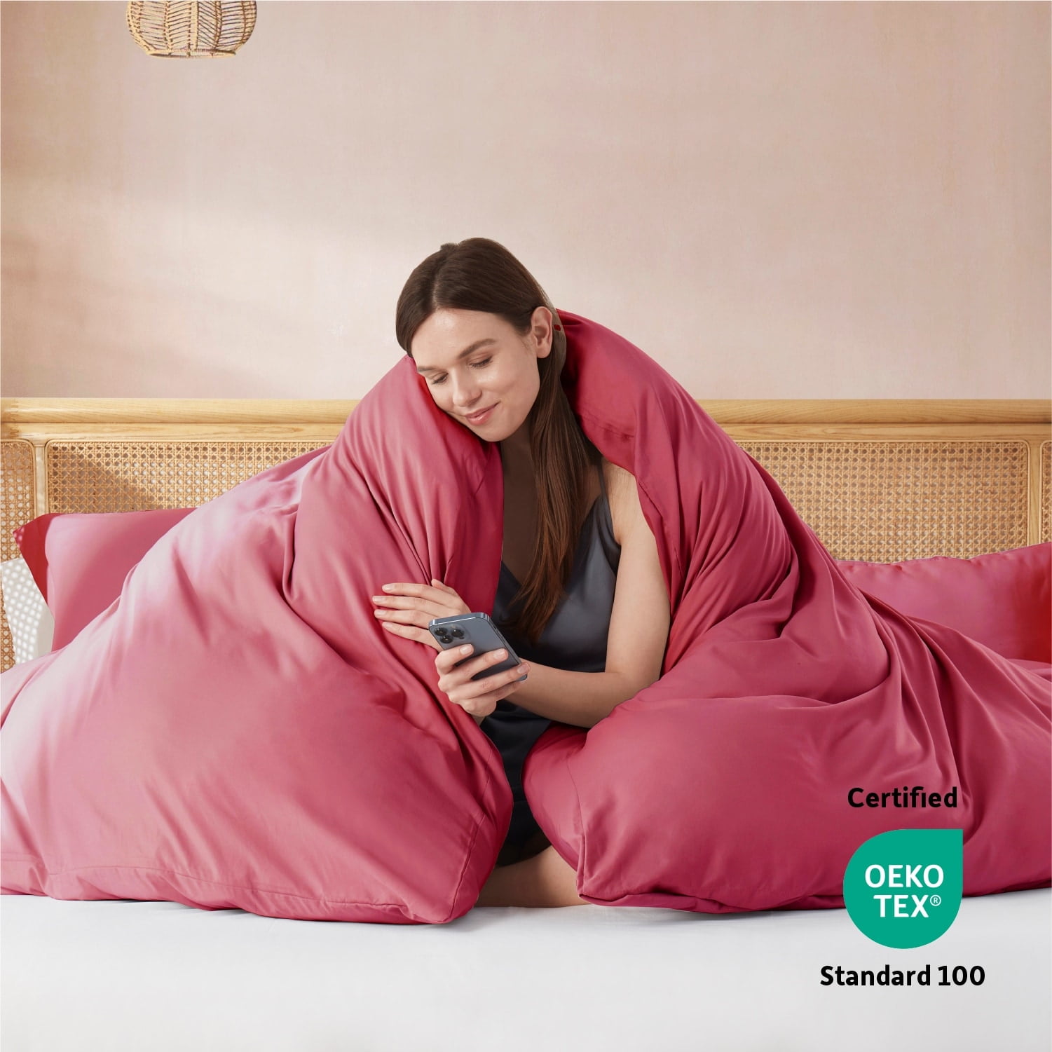 Nestl Ultra Soft Double Brushed Microfiber Duvet Cover Set with Button ...