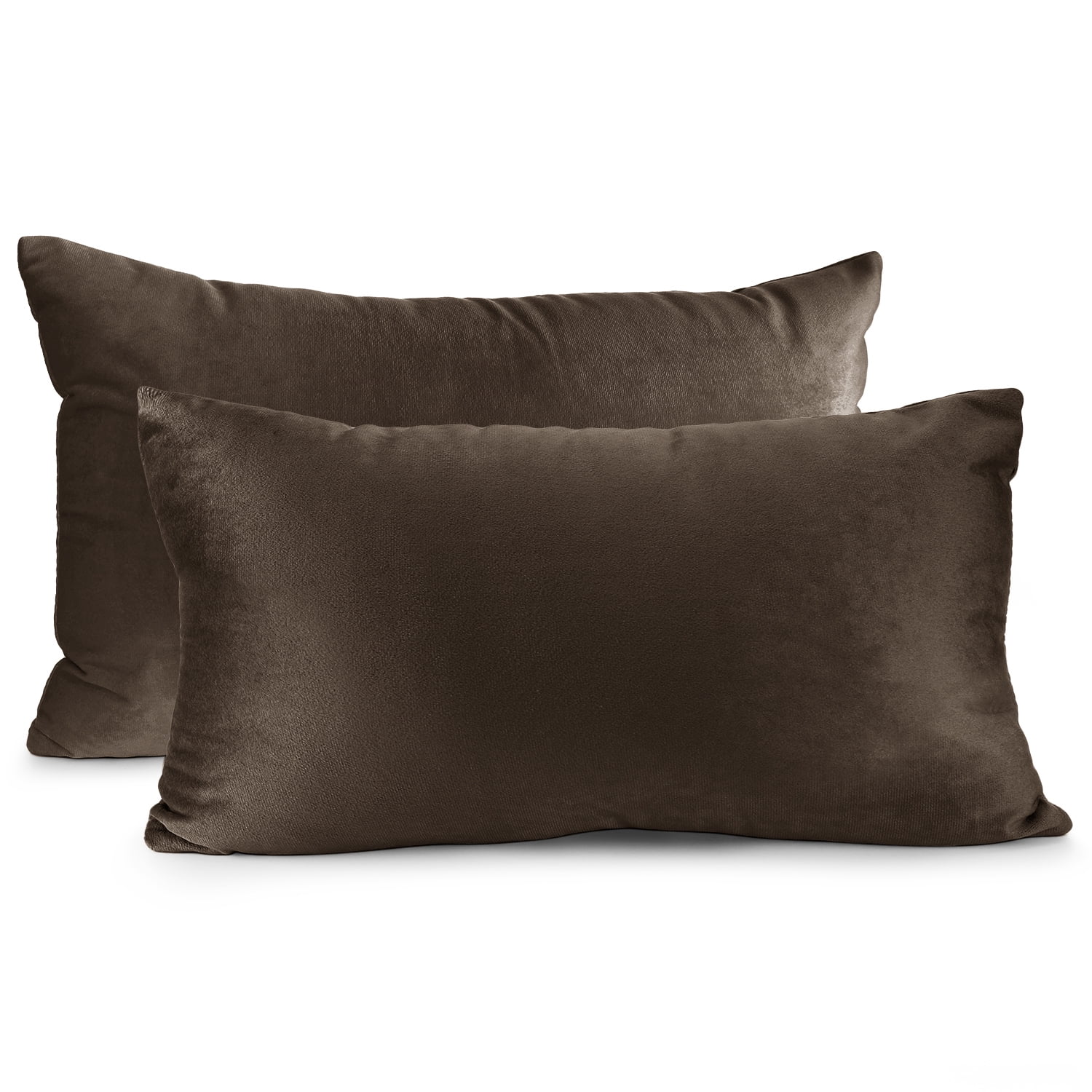 Nestl Velvet Throw Pillow Covers Solid Rectangle Soft Decorative Pillow ...
