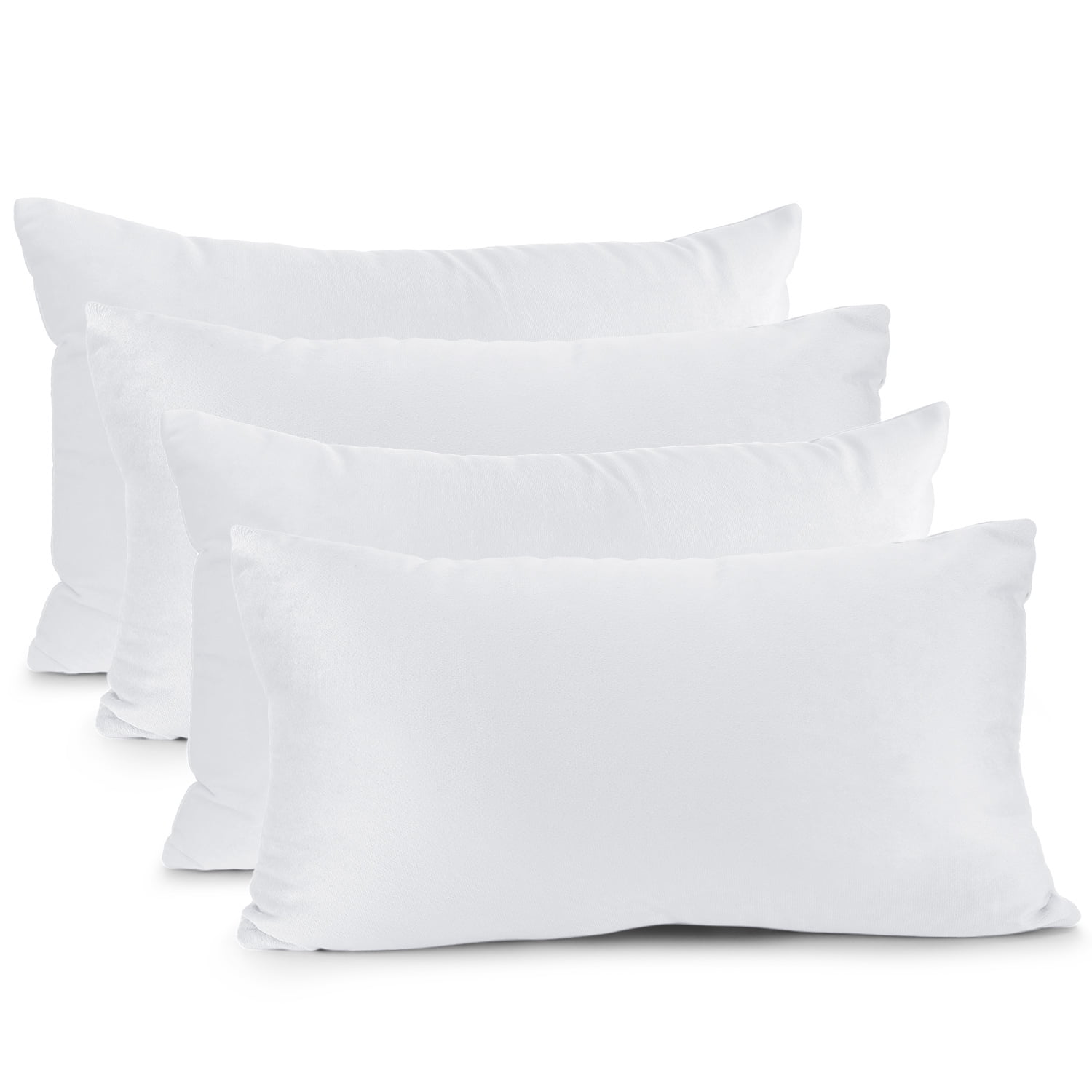Nestl Velvet Throw Pillow Covers Solid Rectangle Soft Decorative Pillow ...