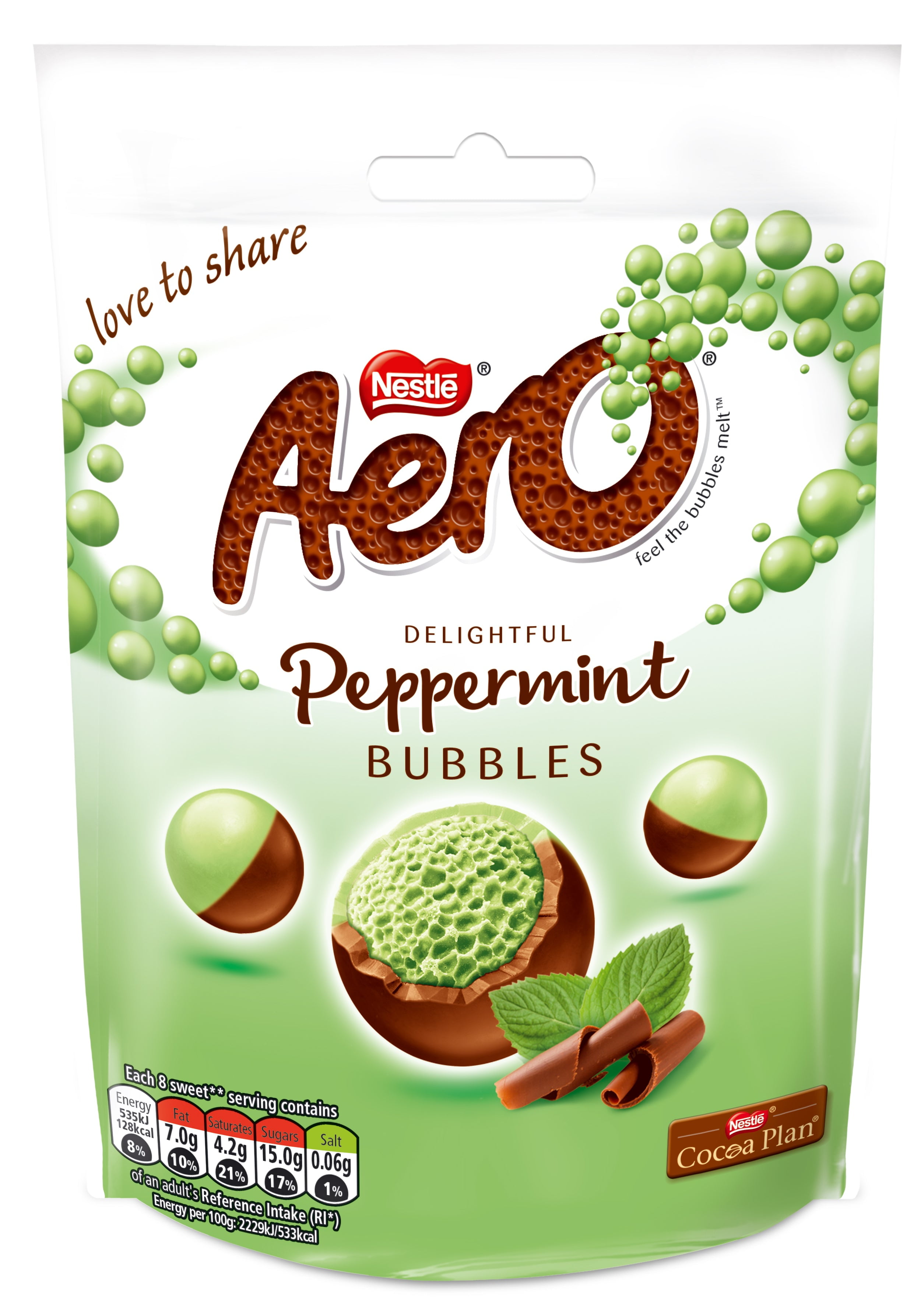 Nestle Aero Bubble Peppermint Pouch 3.2oz - Walmart.com