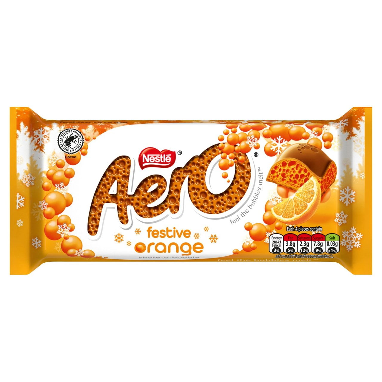 Nestle Aero Festive Orange Sharing Bar 90g (Pack of 5) - Walmart ...