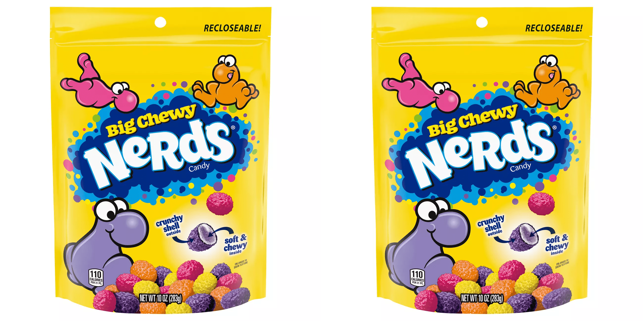 Nestle Big Chewy Nerds, 10 oz PACK OF 2 Tangy & Chewy Fruity Gummies ...