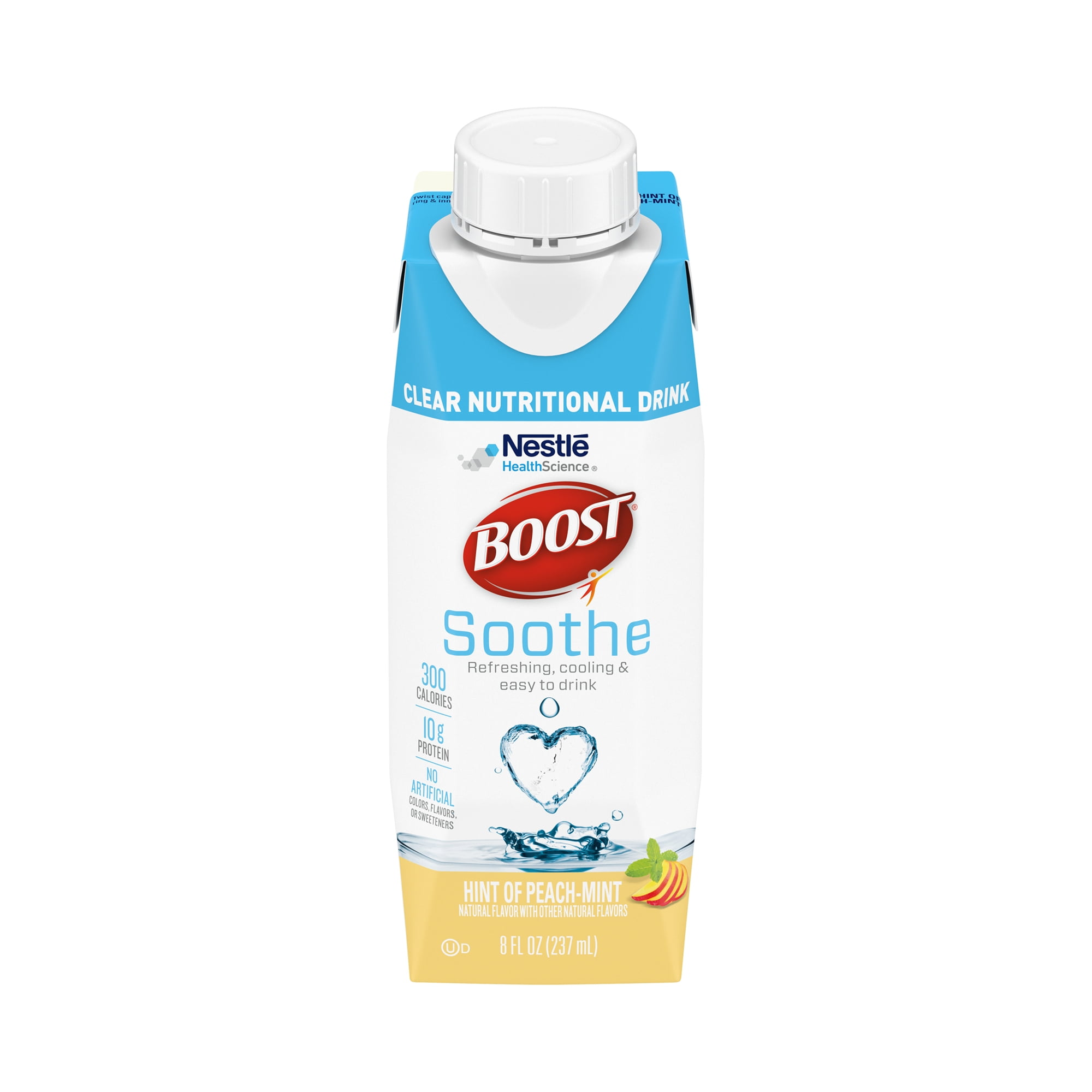 Nestle Boost Soothe Flavored Balanced Drink, Peach Mint Oral Supplement ...