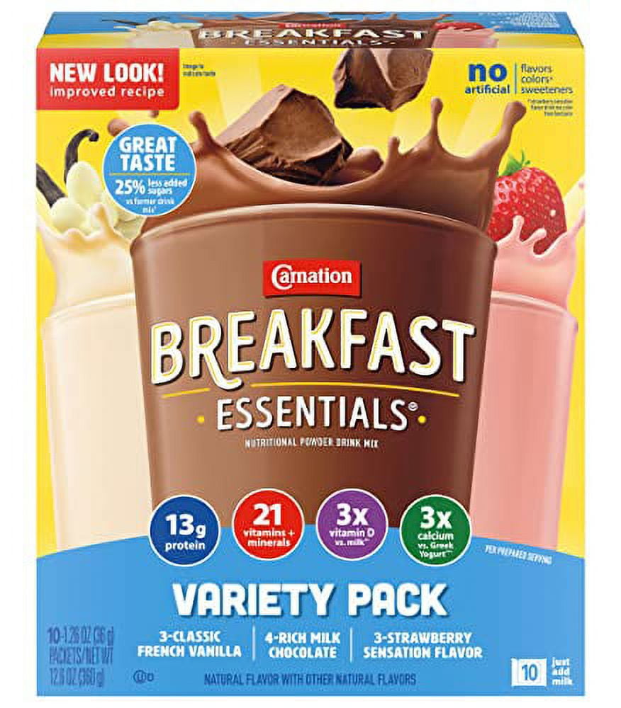 Nestle Carnation Breakfast Essentials Complete Nutritional Drink Rich ...