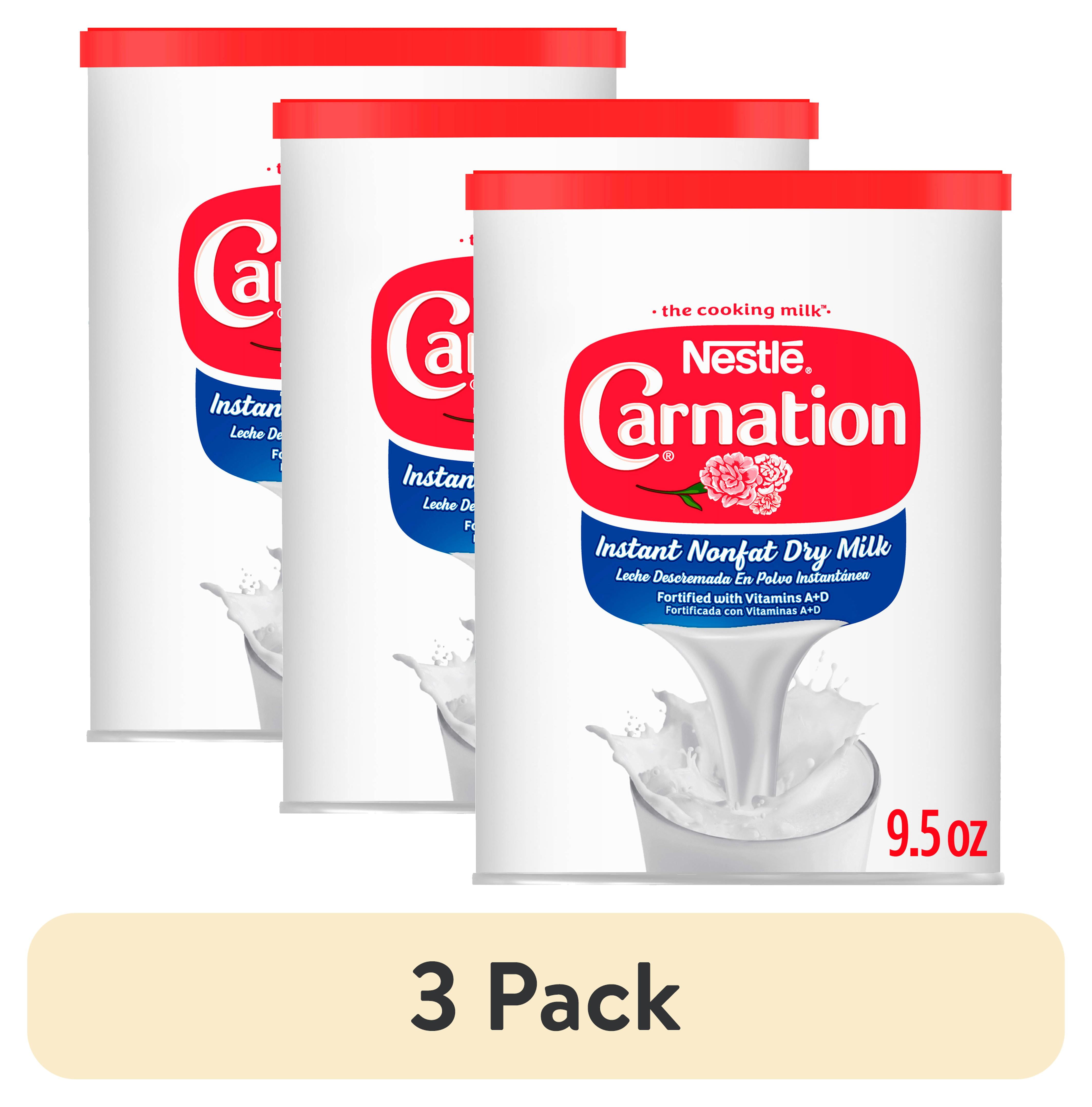 (3 pack) Nestle Carnation Instant Non fat Dry Milk, 9.625 oz - Walmart.com
