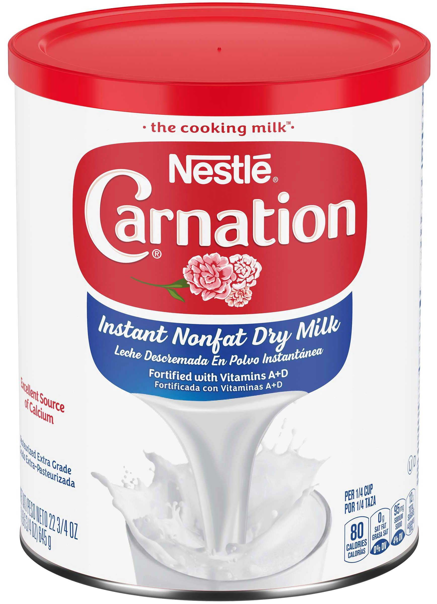 Nestle Carnation Instant Nonfat Dry Milk, 22.75 Ounce, Unsweetened ...