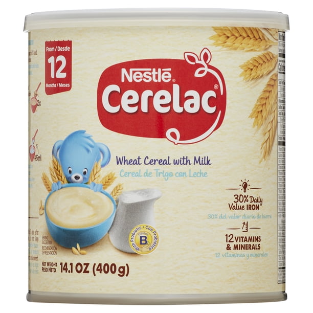 Nestle Cerelac, Baby Cereal, Wheat Cereal with Milk, 14.1 oz - Walmart.com