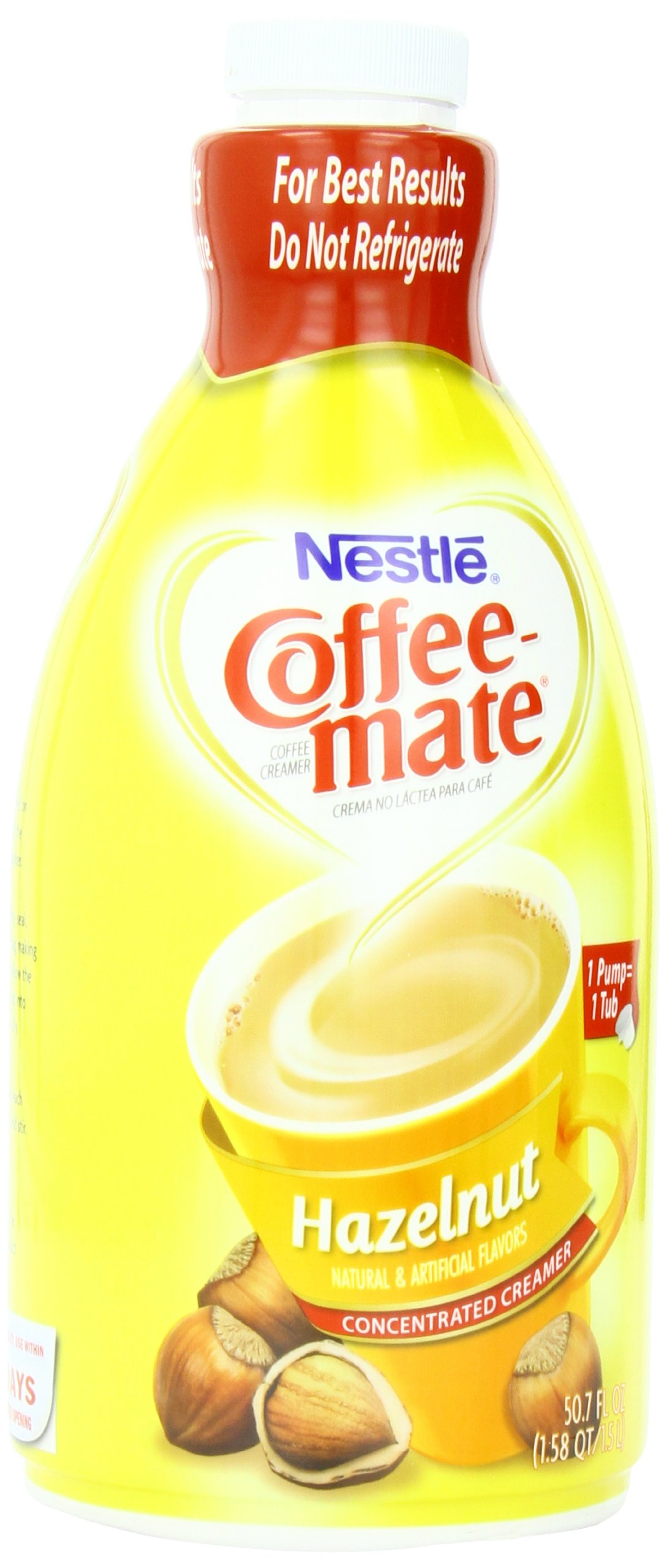 Nestle Coffee Mate Coffee Creamer, Hazelnut Pump, 50.7 Ounce - Walmart.com