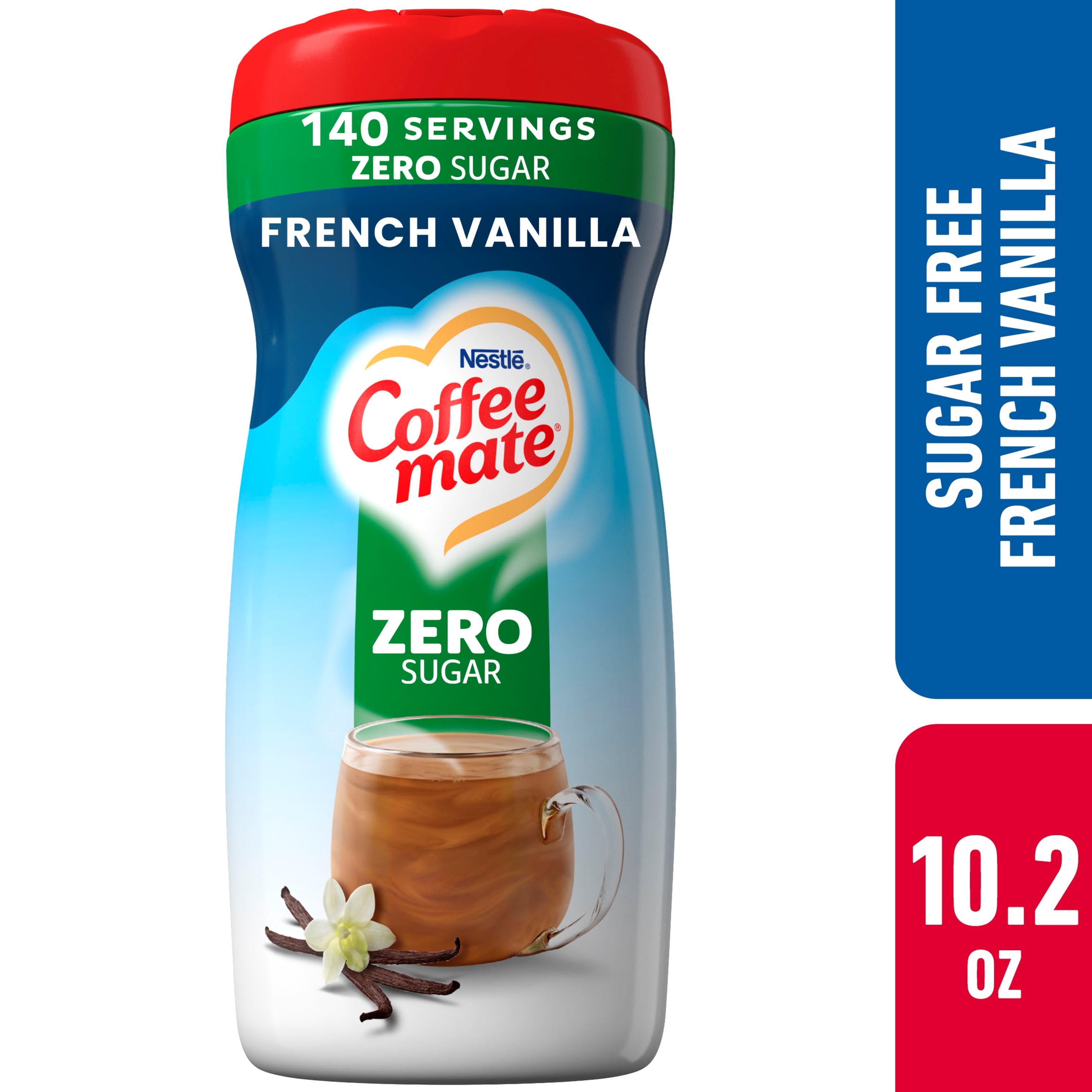 Nestle Coffee Mate French Vanilla, Sugar-Free, Powdered Coffee Creamer ...