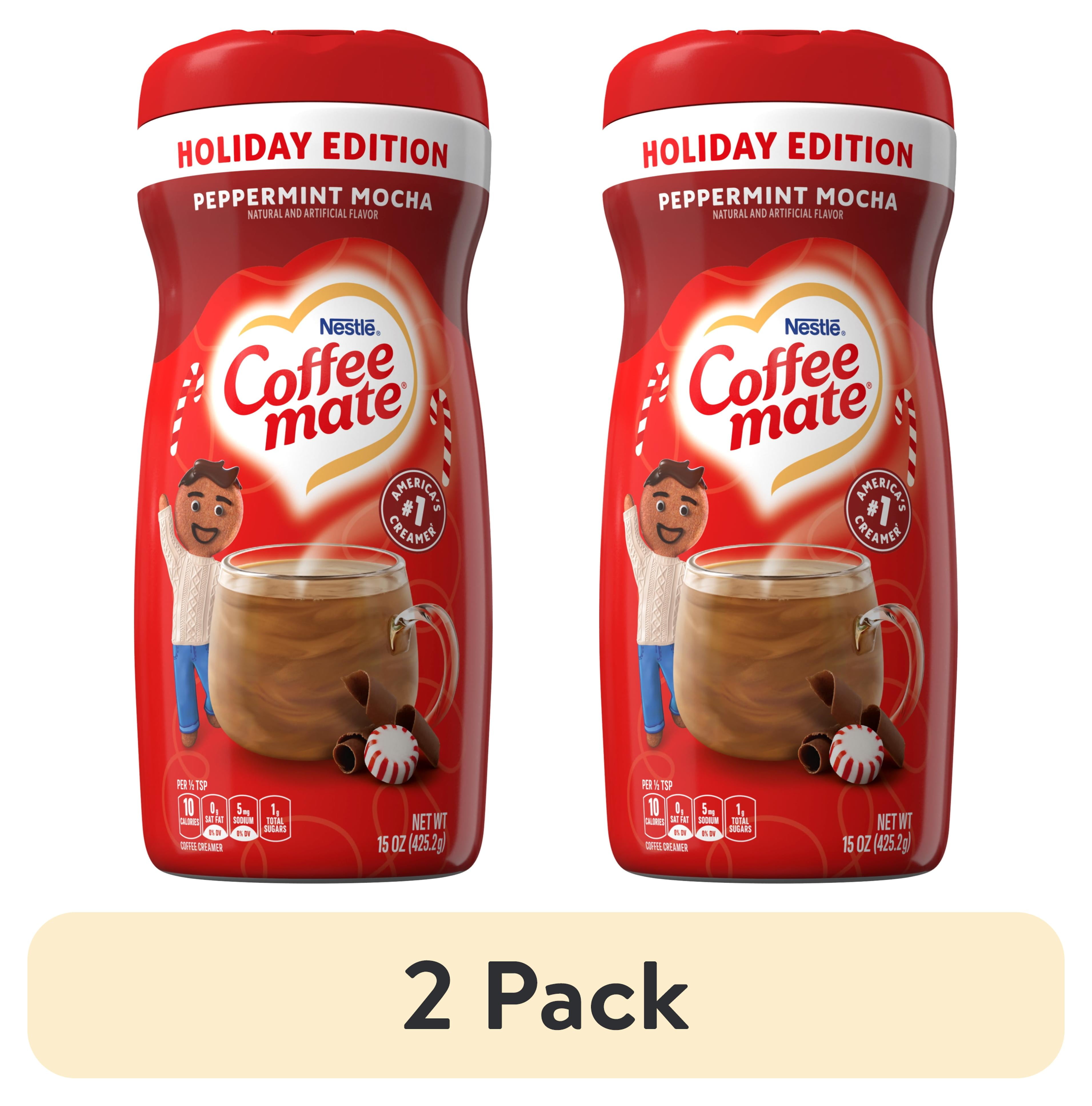 (2 pack) Coffee mate Peppermint Mocha Flavored Powdered Coffee Creamer ...