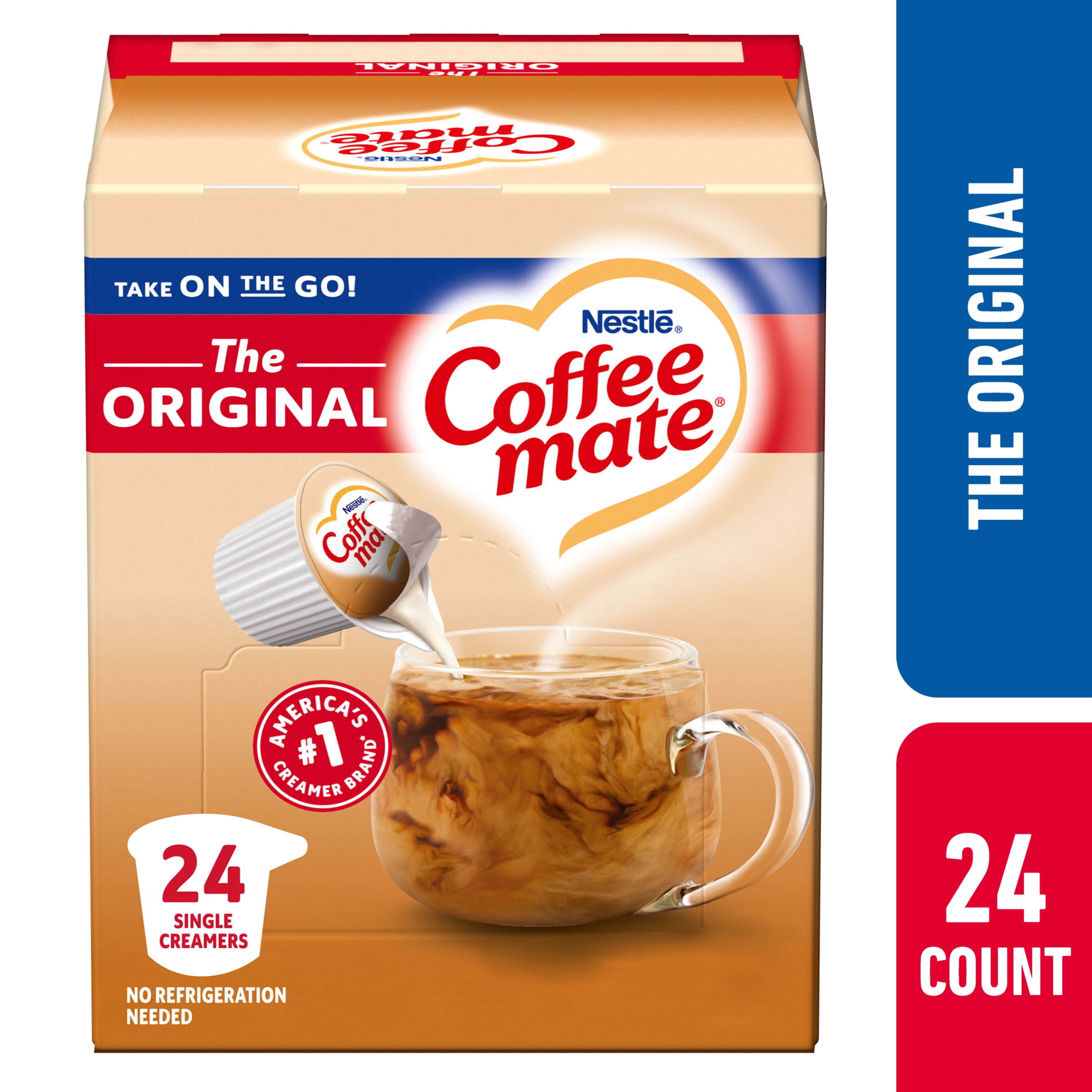 Nestle Coffee Mate Original Liquid Coffee Creamer Singles Sachets, 24 ...