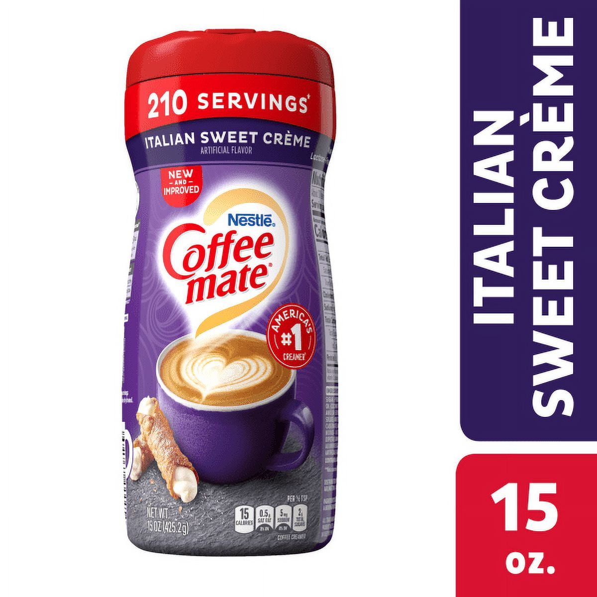 Nestle Coffee Mate Italian Sweet Creme Powder Coffee Creamer, 15 Ounce ...