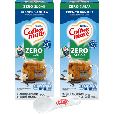 Nestle Coffee Mate Zero Sugar Cookie Butter Liquid Coffee Creamer, 16 ...