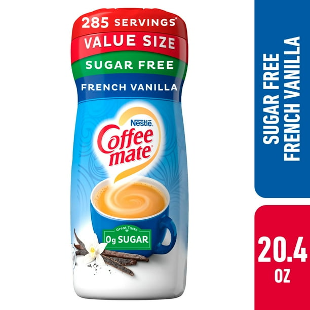 Nestle Coffee mate Sugar Free French Vanilla Powder Coffee Creamer, 20. ...