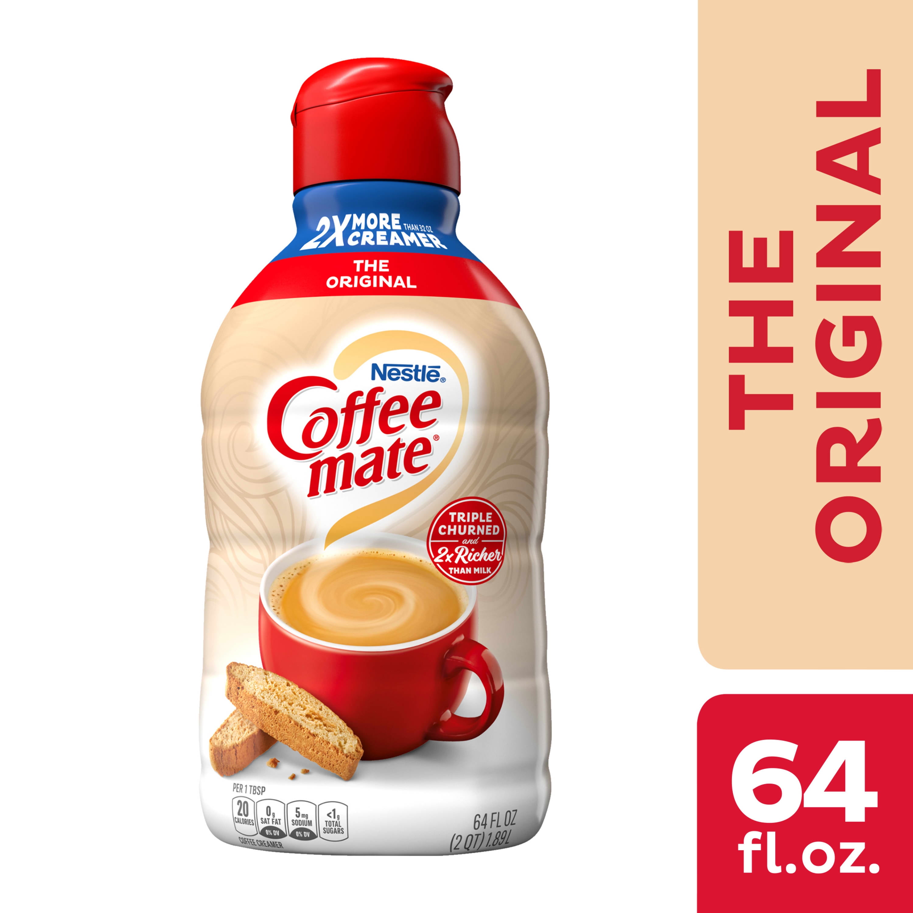 Nestle Coffee mate The Original Liquid Coffee Creamer, 64 fl oz ...