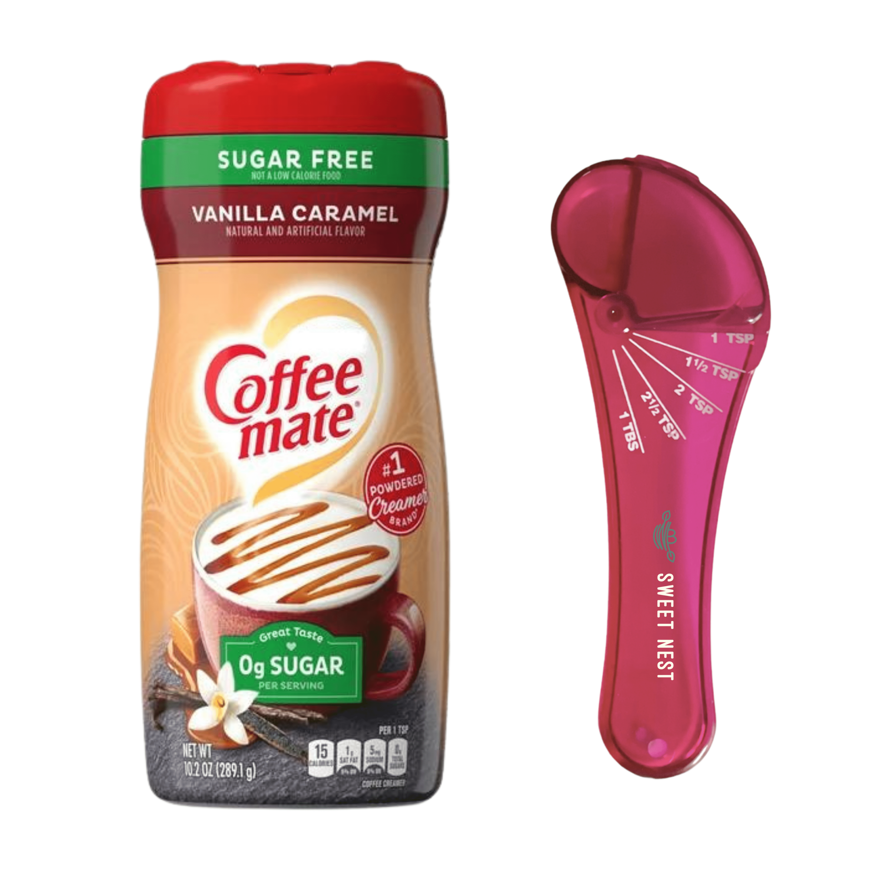 Nestle Coffee mate Vanilla Caramel Sugar Free Powder Coffee Creamer, 10 ...