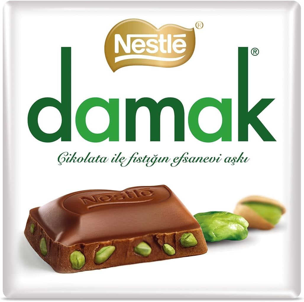 Nestle Damak Milk Chocolate with Pistachio Halal 6 Pack 60g - Walmart.com