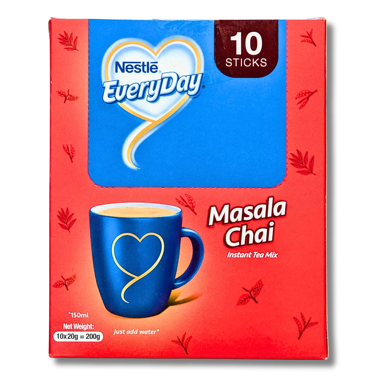 Nestle Everyday Instant Tea Mix Masala Chai Just Add Hot Water, 10 ...