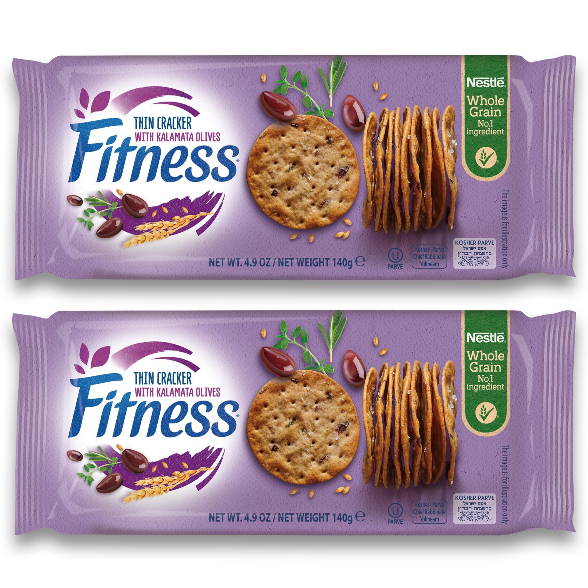 Nestle Fitness Thins Kalamata Olive Crackers (2-Pack) - Whole Grain ...