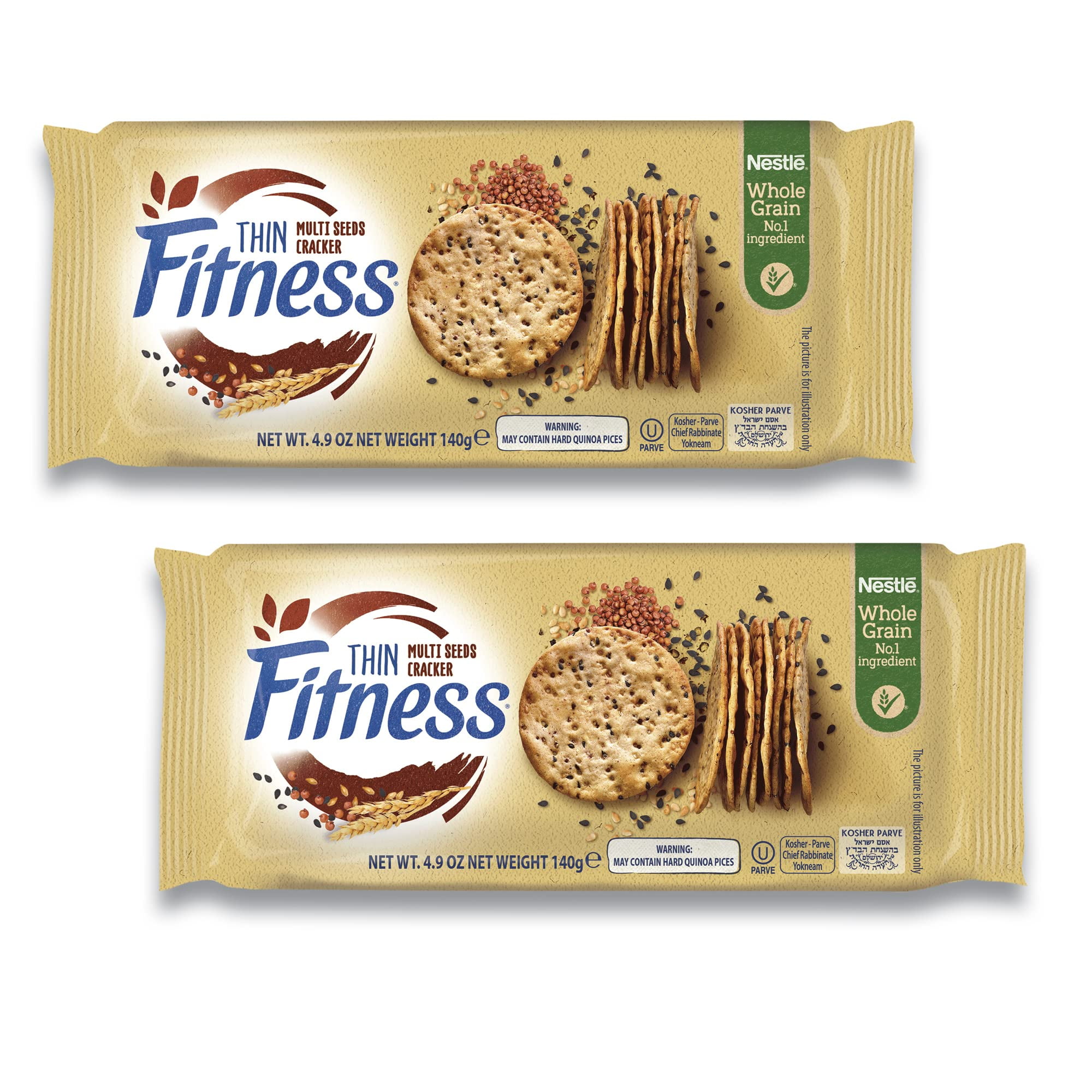 Nestle Fitness Thins Multi MSF2 Seeds Crackers - Whole Grain Snack - 4. ...