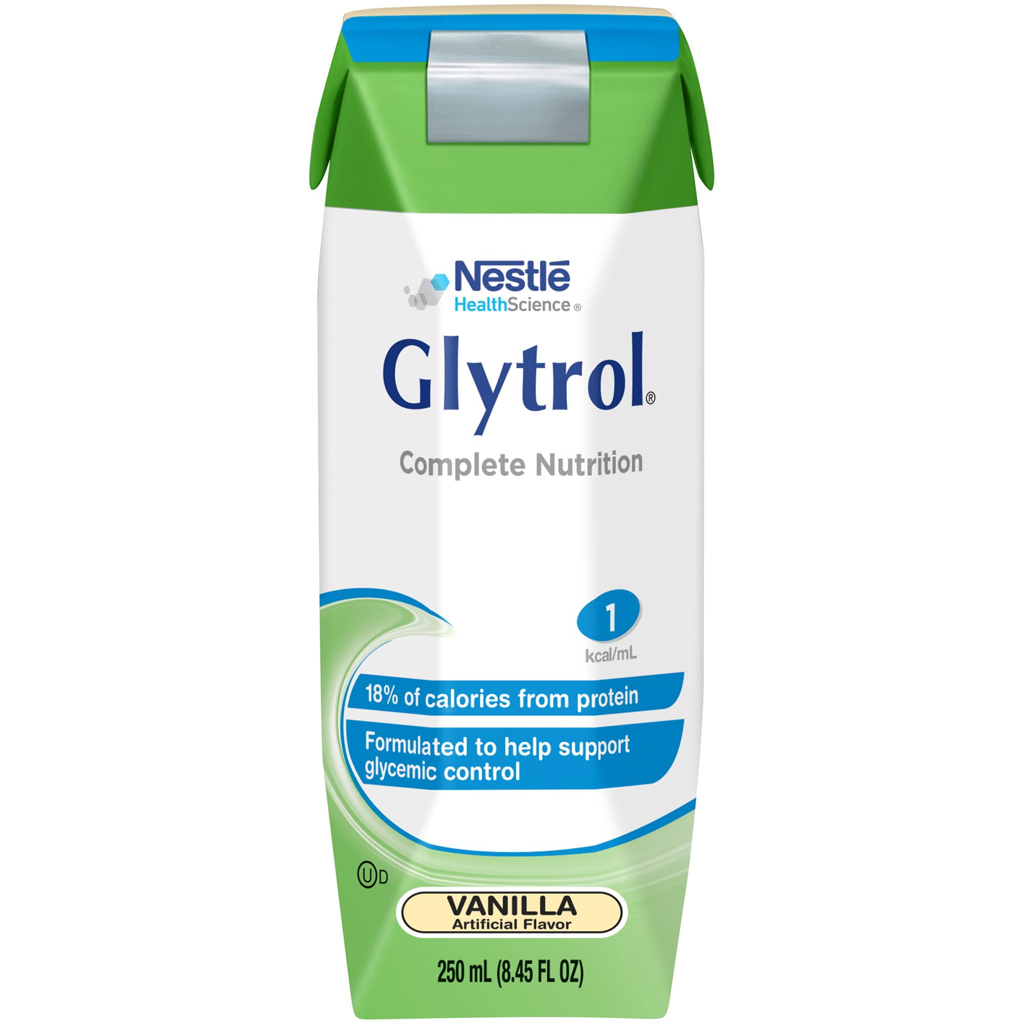 Nestle Glytrol Vanilla Tube Feeding Formula, Lactose Free Dietary, 8.45 ...