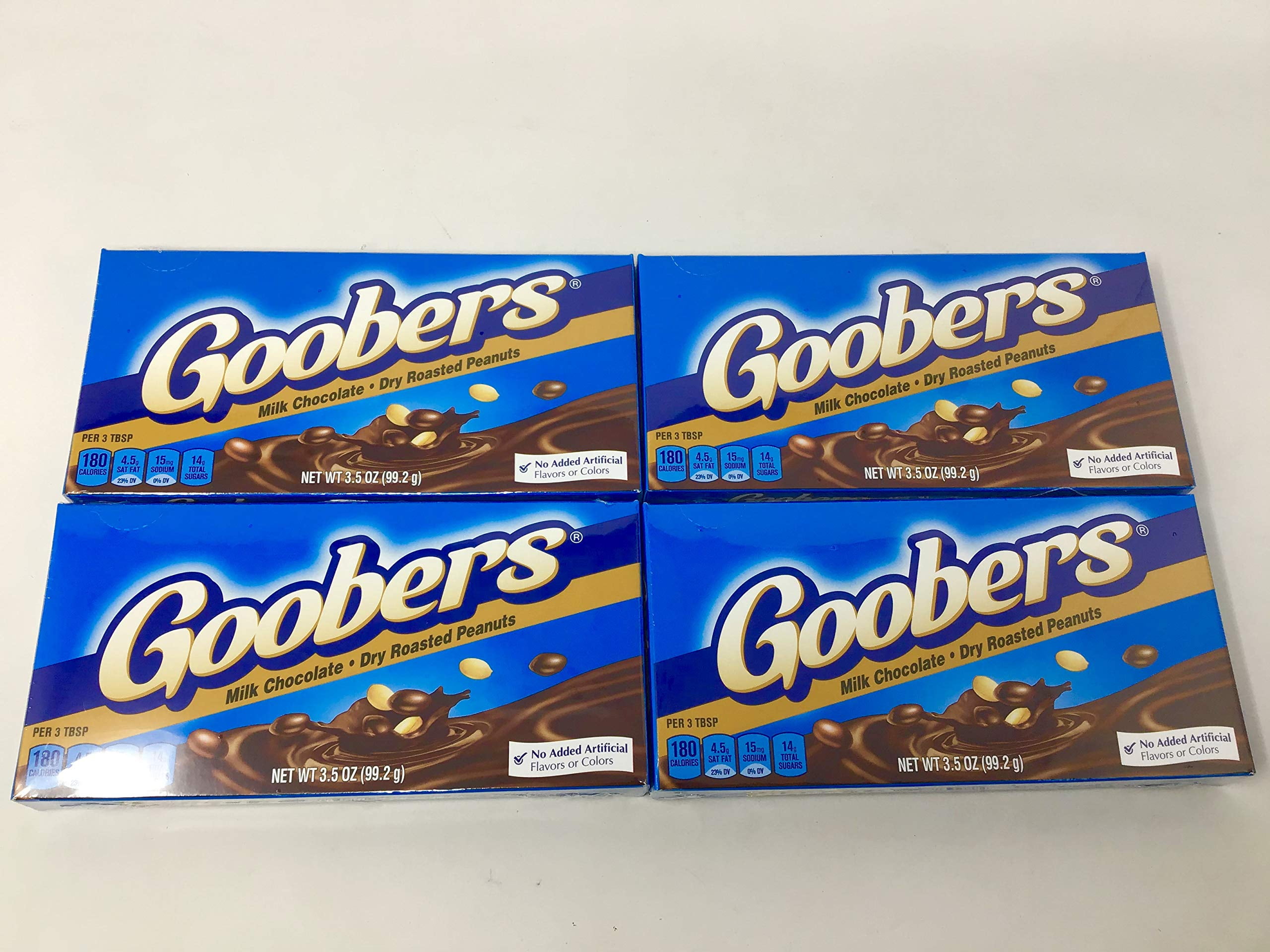 Nestle Goobers, Chocolate Covered Peanuts Candy, Pack of 4 Theater ...