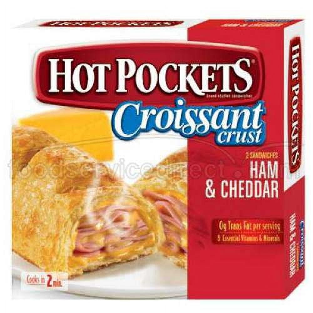 Nestle Hot Pockets Ham and Cheese Croissant Crust Sandwich, 9 Ounce ...