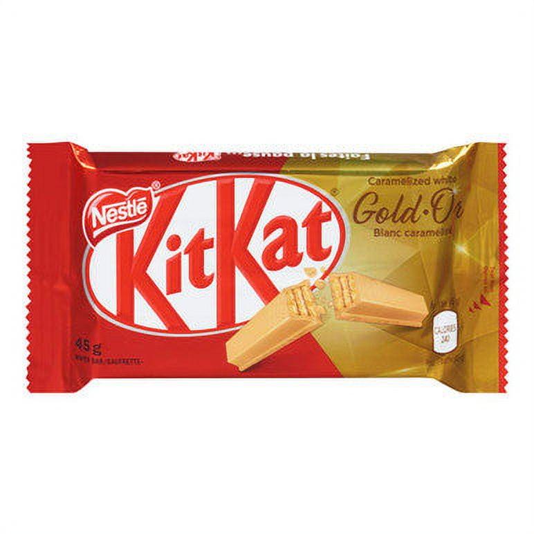 Nestle Kit Kat Gold Caramelized Wafer Bar (Case) 48x45g/1.6oz {Imported from Canada} - Walmart.com