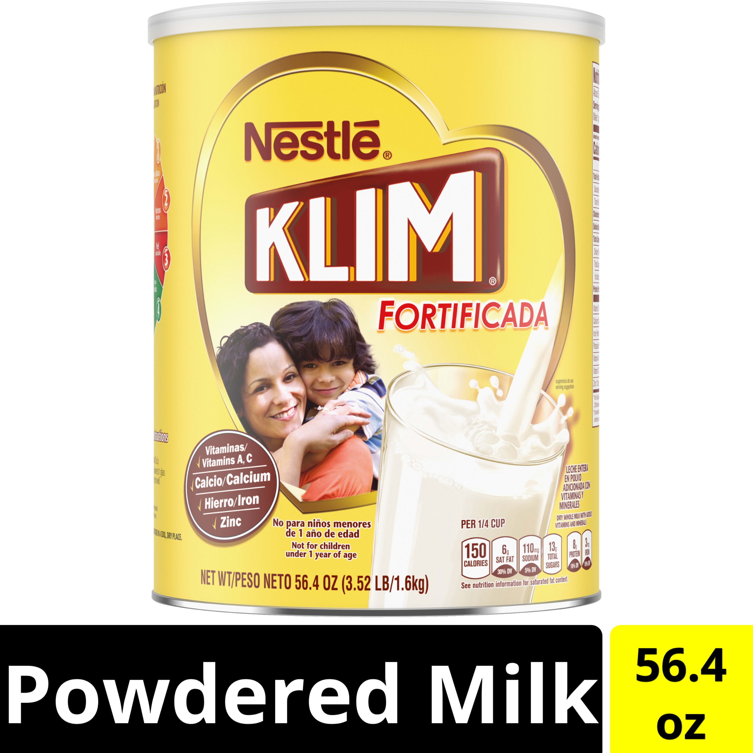 Nestle Klim Fortificada Dry Whole Milk Powder, 3.5 lb - Walmart.com