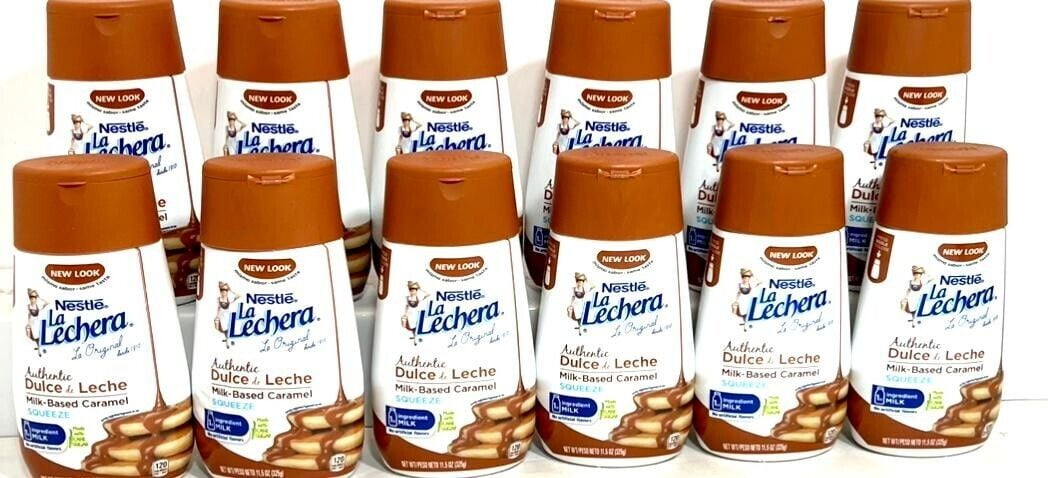 Nestle La Lechera Milk-Based Caramel Dulce De Leche 11.5 oz (Pack of 12 ...