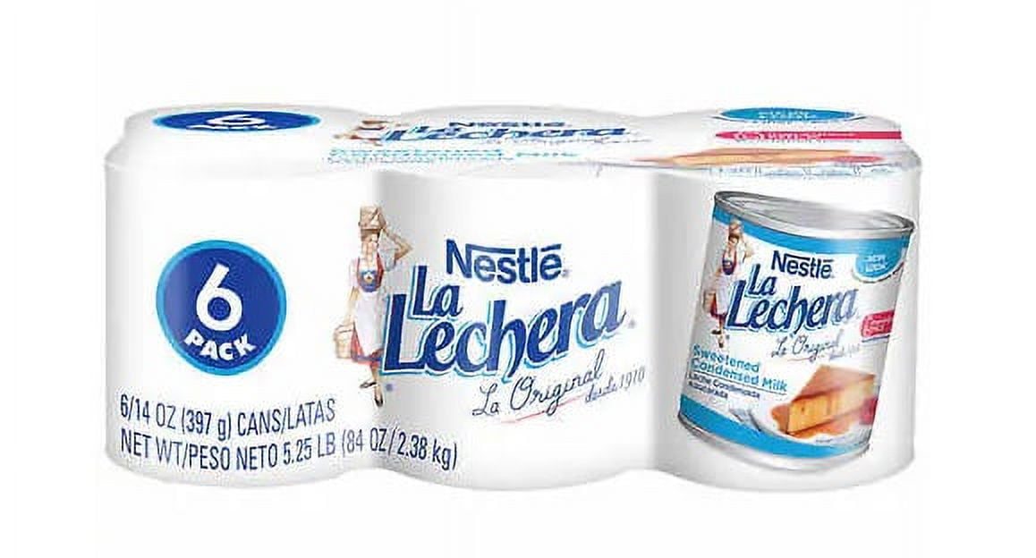 Nestle La Lechera, Sweetened Condensed Milk, 14 oz, 6-Count - Walmart.com