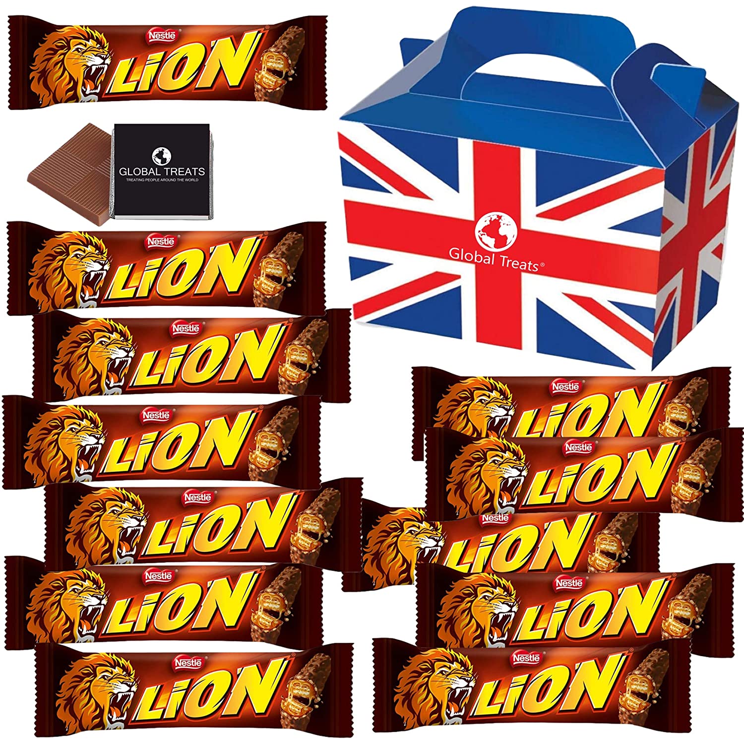 Nestle Lion Bars in a Union Jack Box 12 Bars - Walmart.com