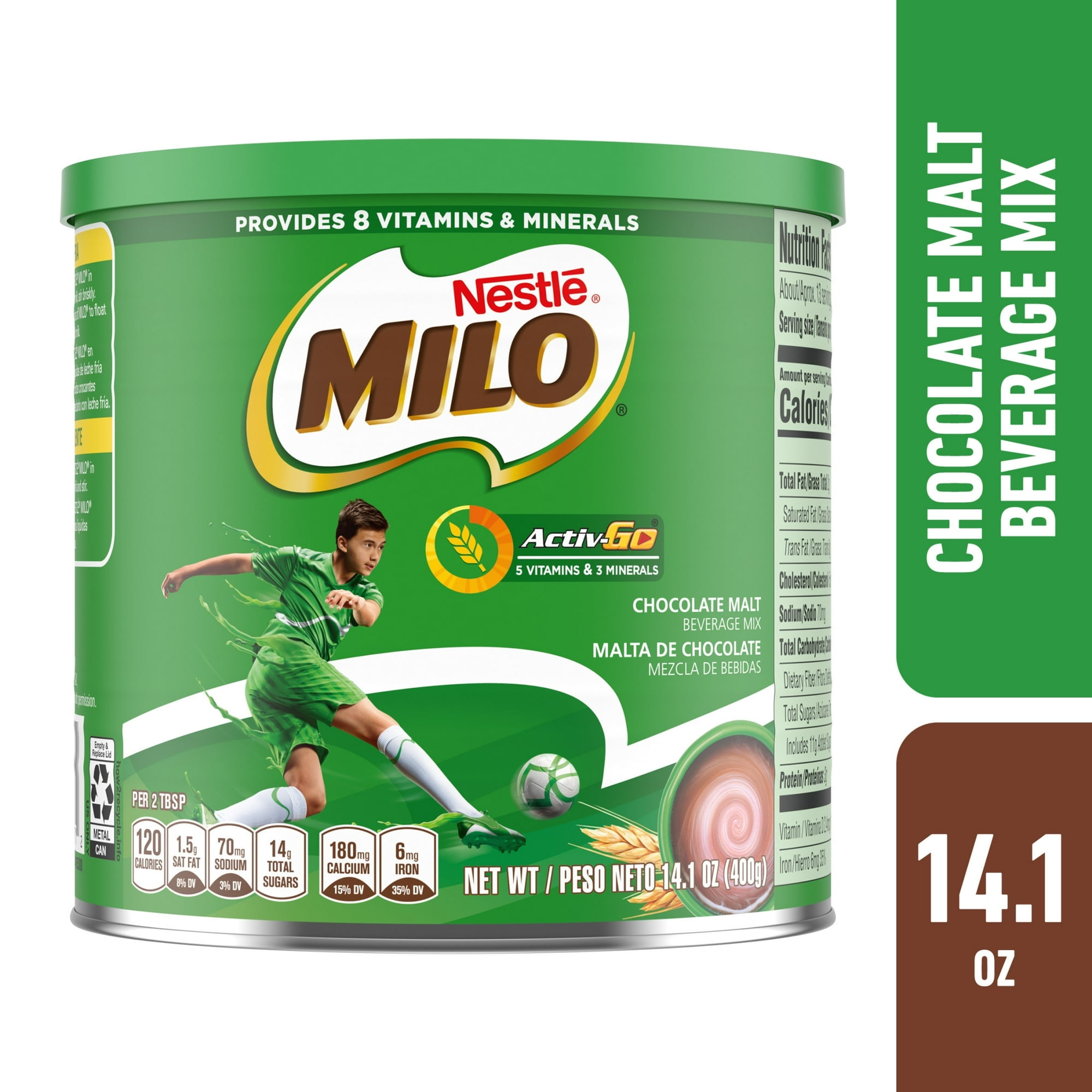 Nestle Milo Active Go Chocolate Malt Powder Drink Mix, 14.1 oz ...