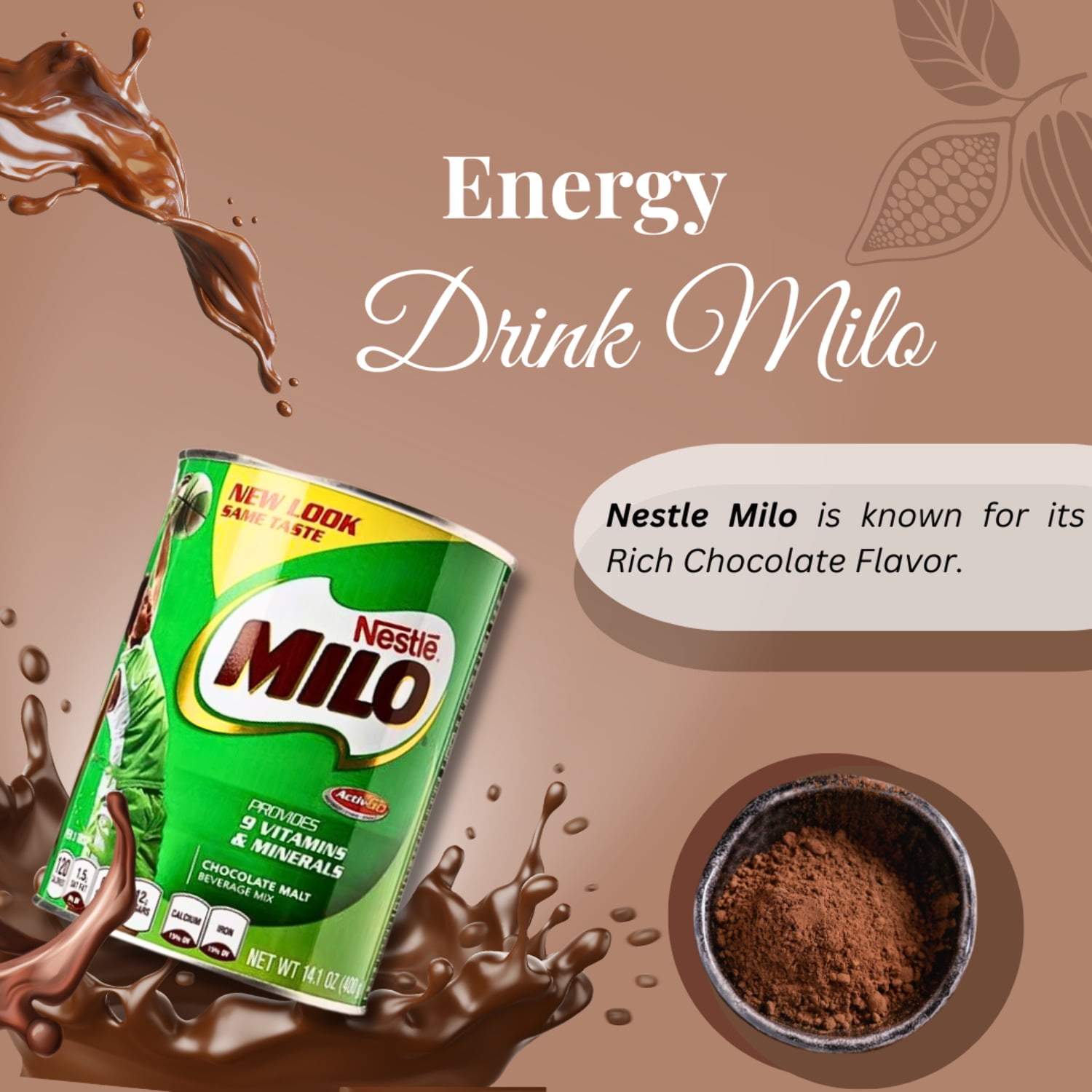 Nestle Milo Powder Nourishing Energy Drink Mix 400g | Singapore ...