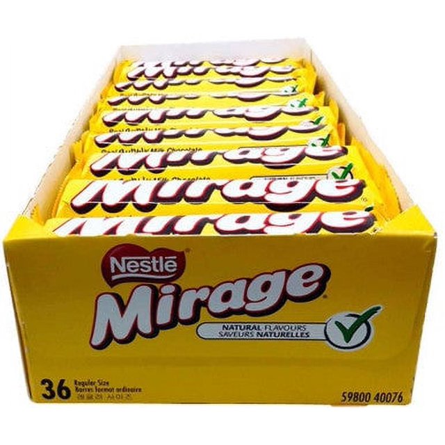 Nestle Mirage Chocolate 36pk (41g/1.4oz per bar) (Imported from Canada ...