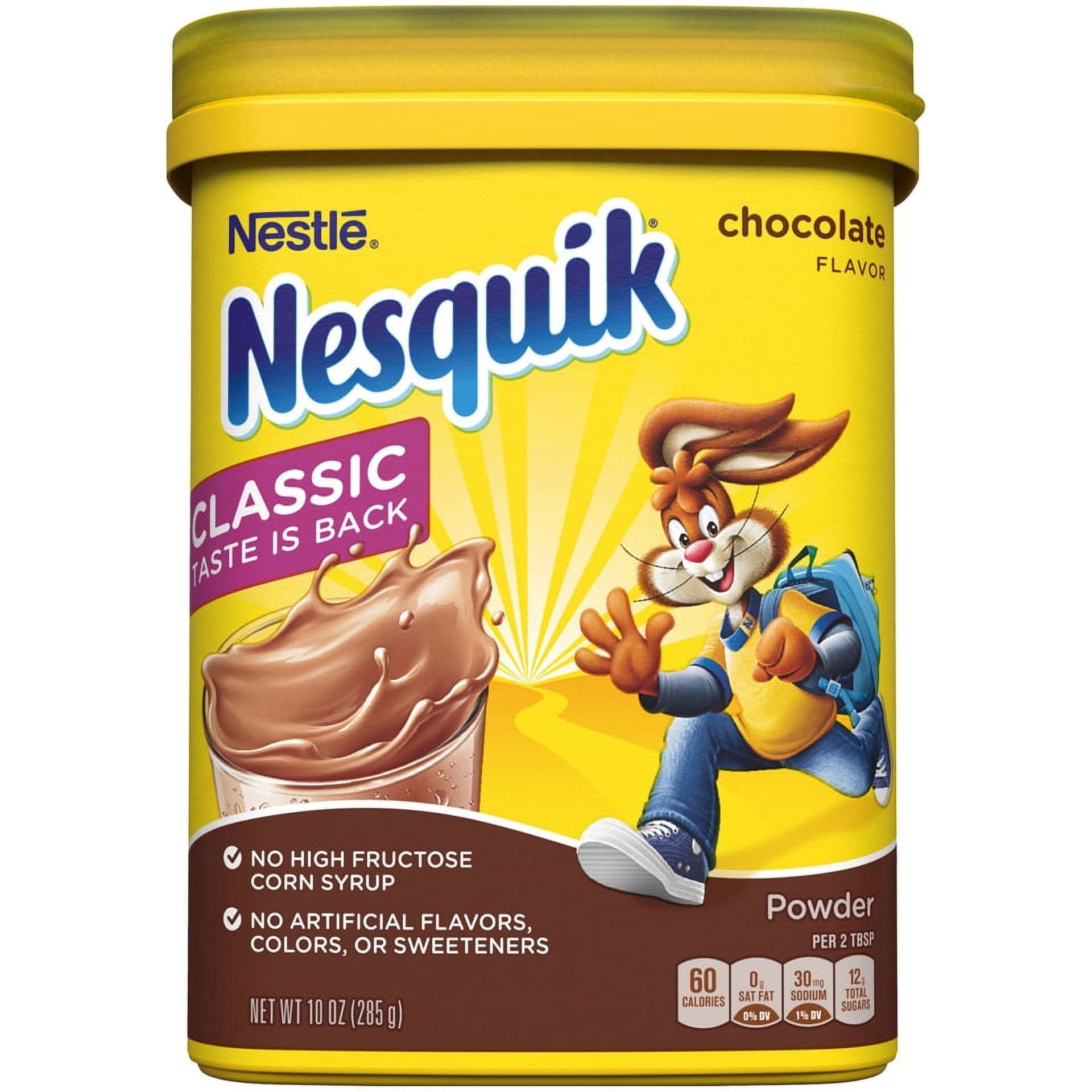 Nestle Nesquik Chocolate Flavor Powder Drink Mix, 10 oz, Can - Walmart.com