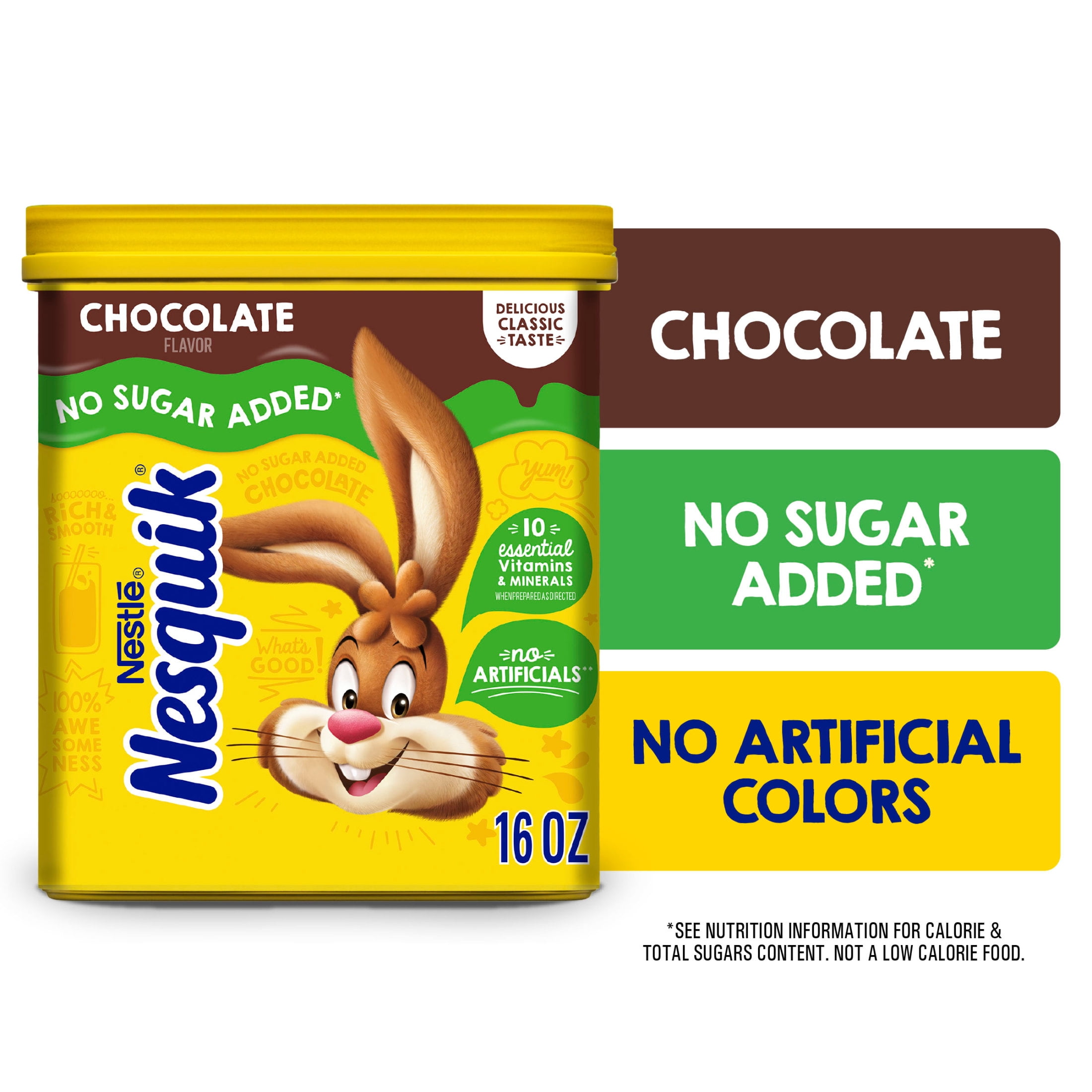 Nestle Nesquik Instant Chocolate Powder, 16 oz Canister - Walmart.com