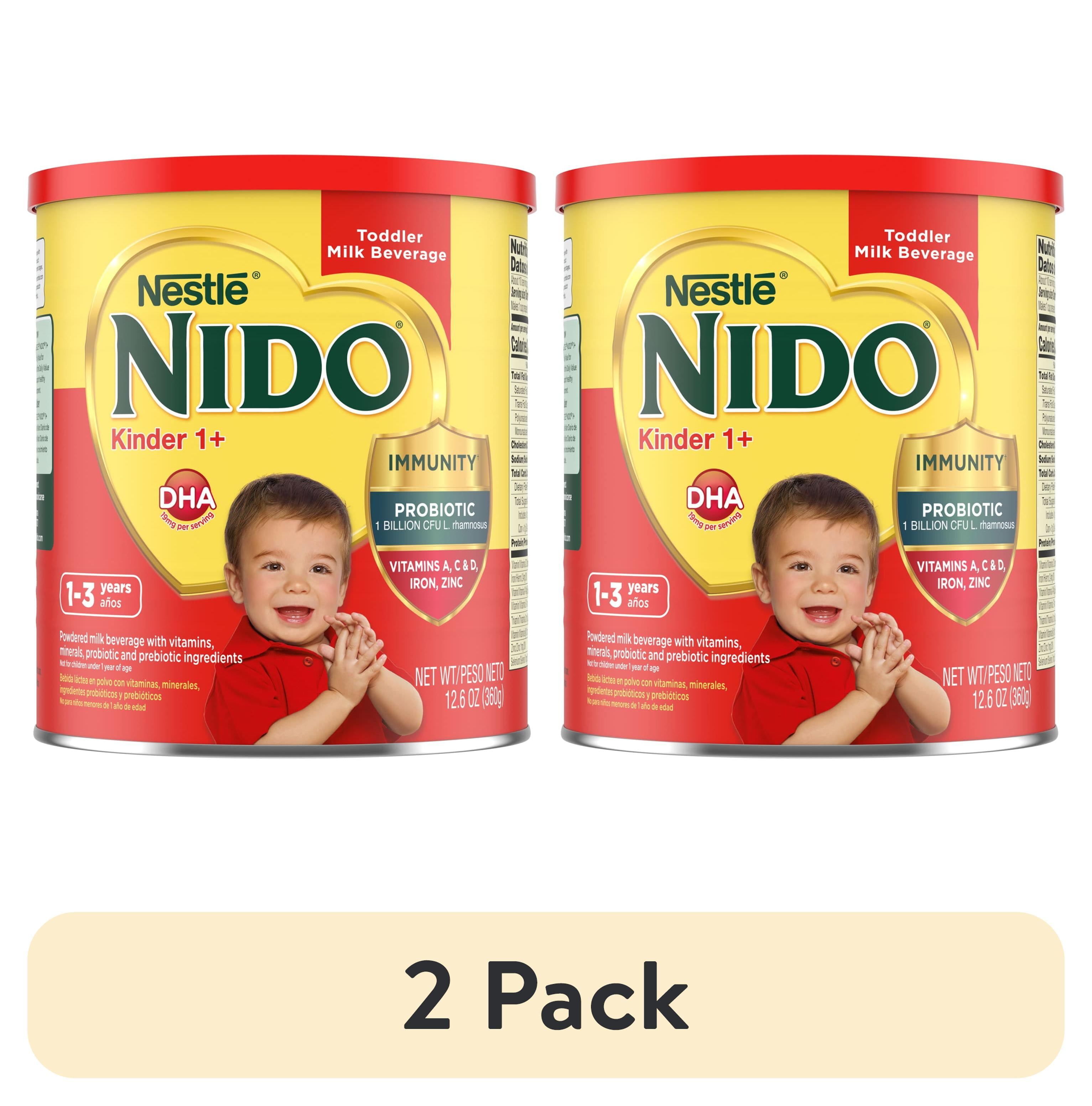(2 pack) Nestlé NIDO Kinder Toddler Milk Beverage Powder Mix, 1 + Years ...