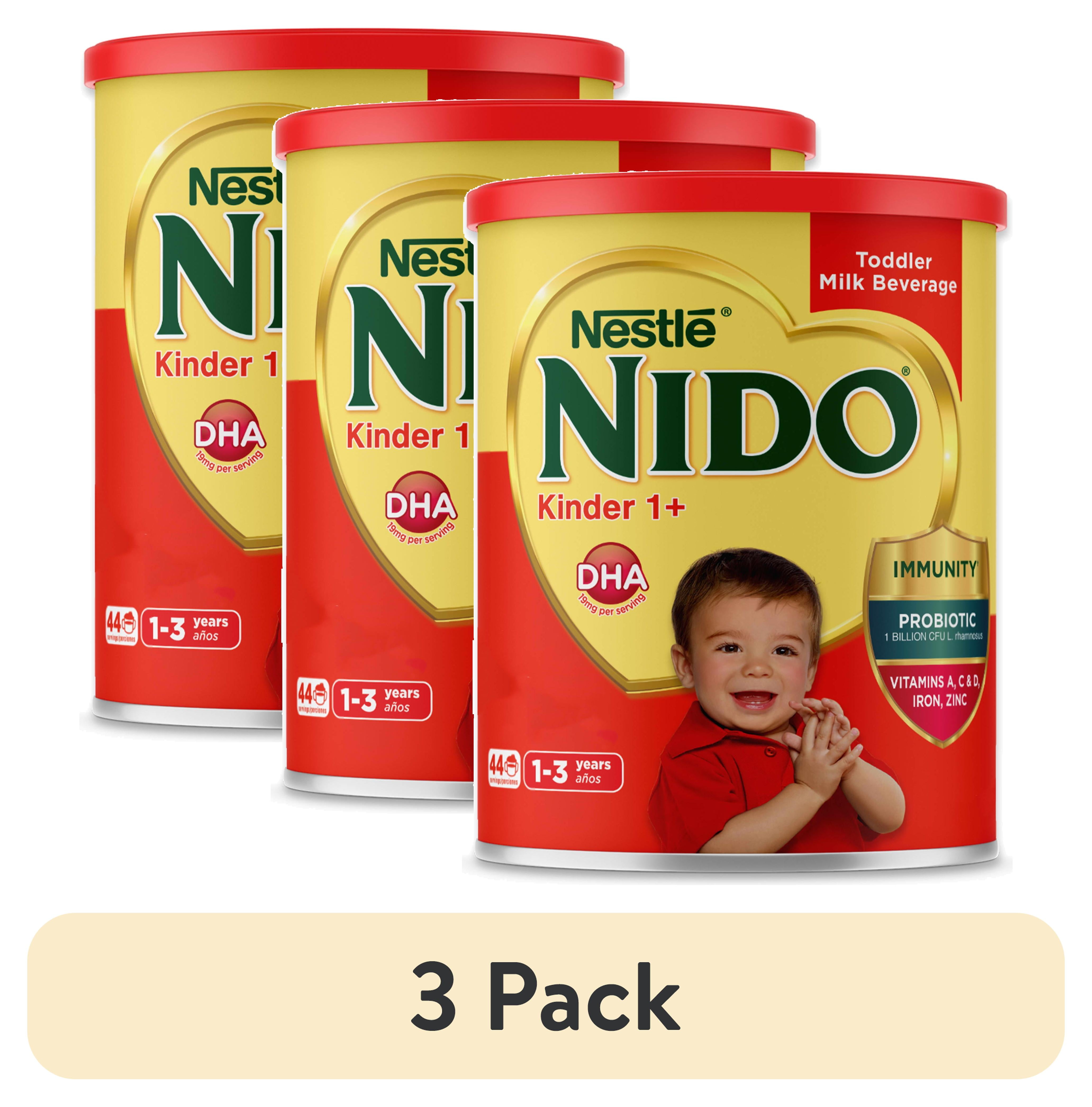 (3 pack) Nestlé NIDO Kinder Toddler Milk Beverage Powder Mix, 1 + Years ...