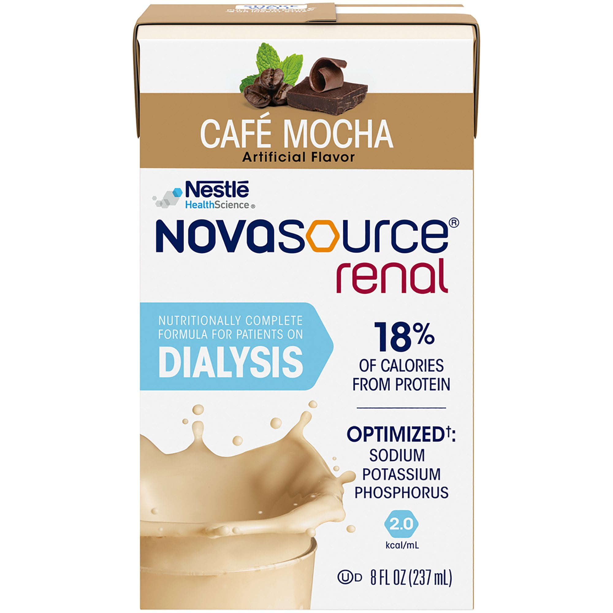 Nestle Novasource Renal Nutritionally Complete Formula Mocha 8 oz ...